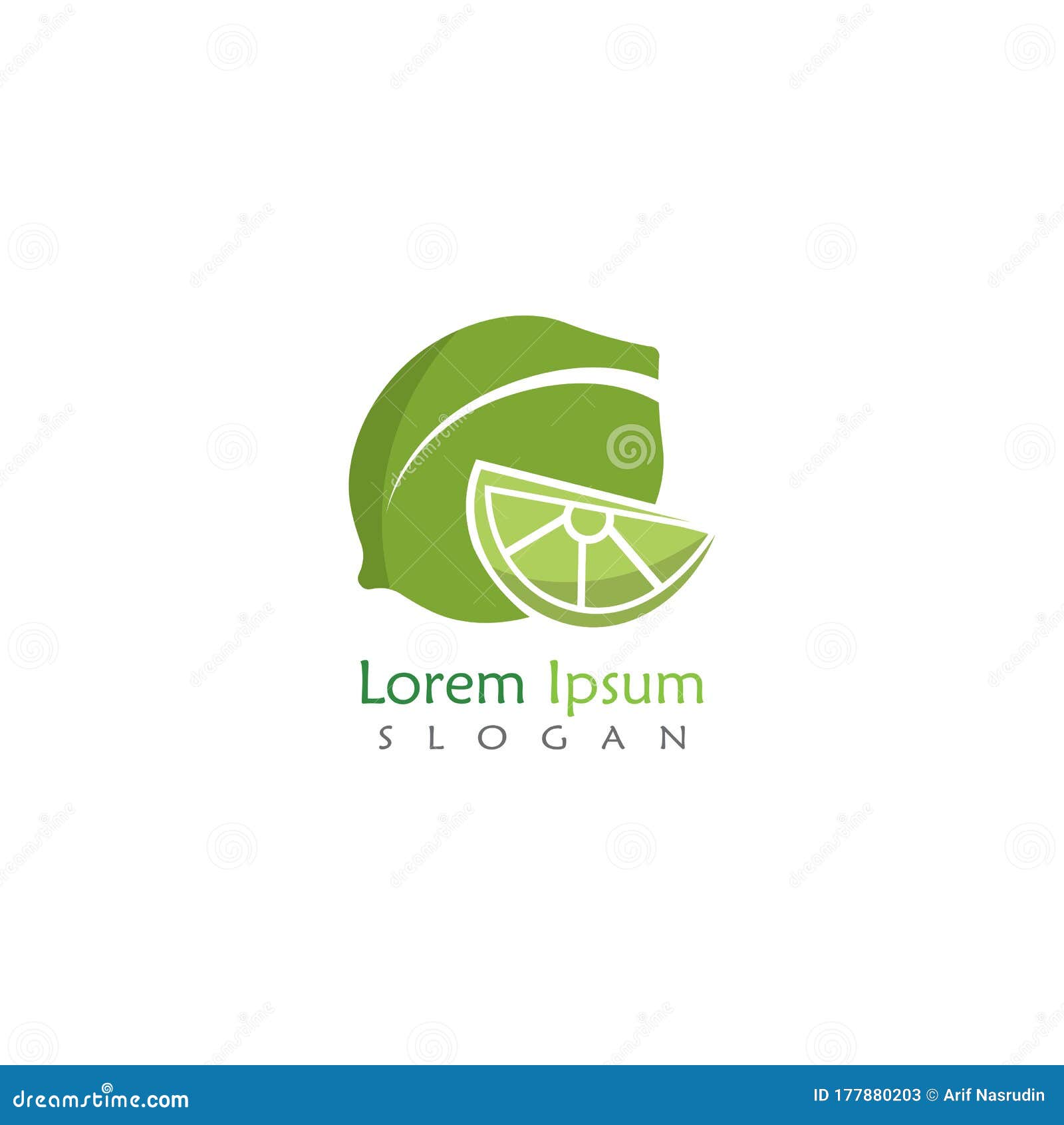 Lime Logo Design, Isolated Lime Creative Template Vector Stock ...