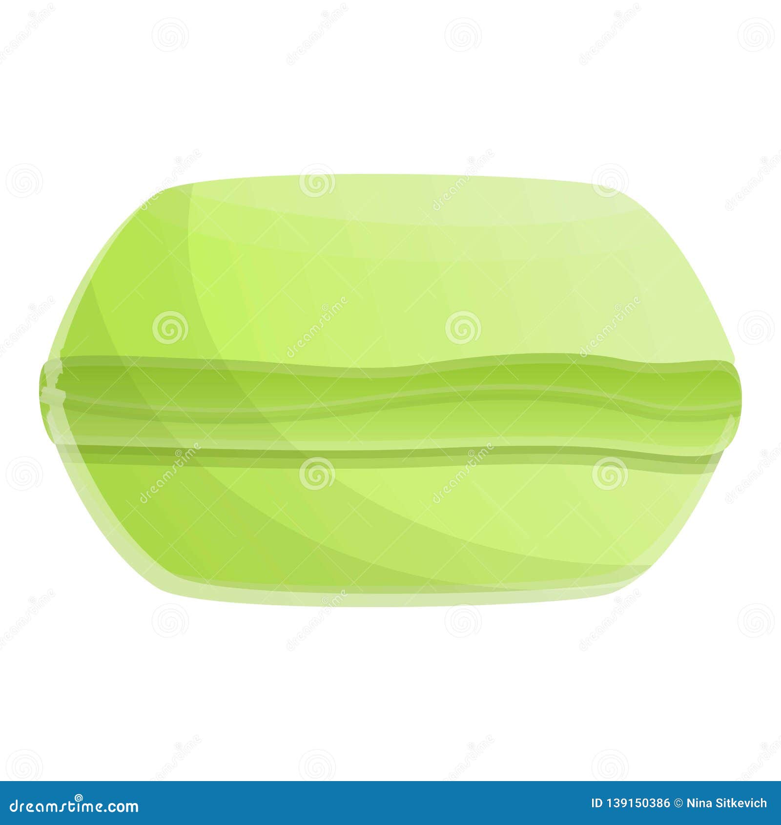 Lime Macaroon Icon, Cartoon Style Stock Vector - Illustration of design ...
