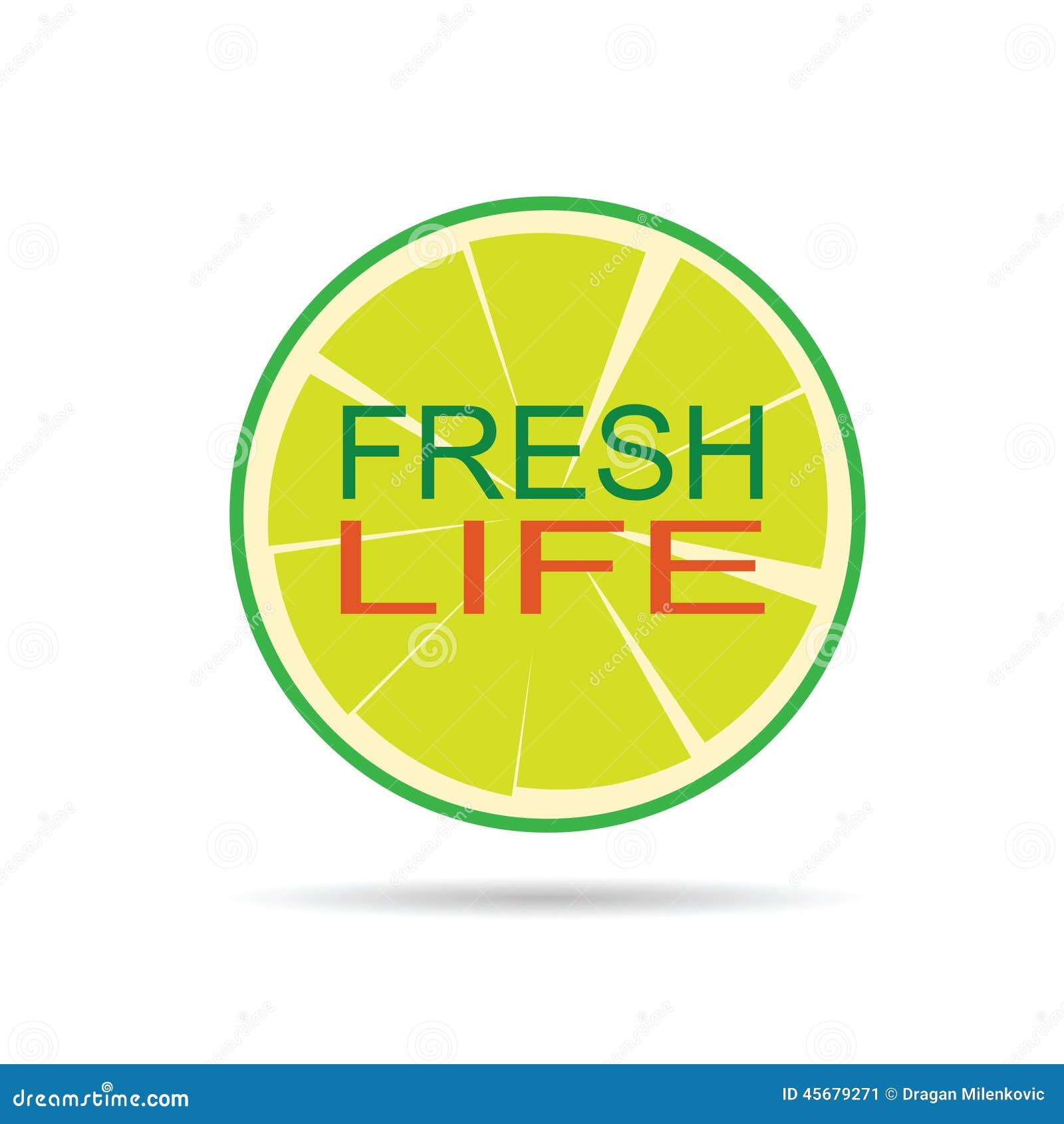 Lime with Message Art Illustration Stock Vector - Illustration of green ...