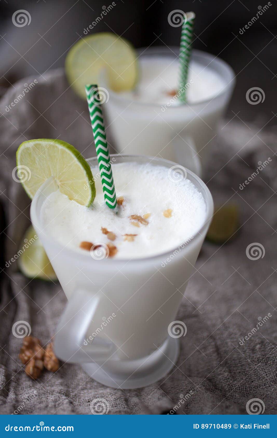 Lime milk shake stock image. Image of ingredient, beverage - 89710489