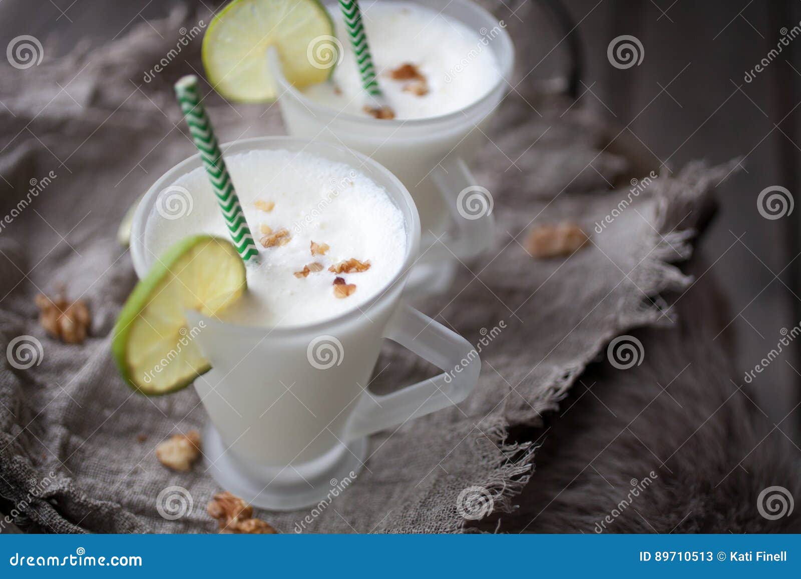 Lime milk shake stock image. Image of cream, milkshake - 89710513