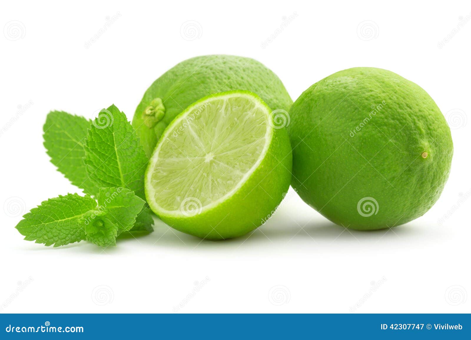 Mint Leaf Isolated, Fresh Menthol Leaves, Green Spearmint, Menthol Herb ...