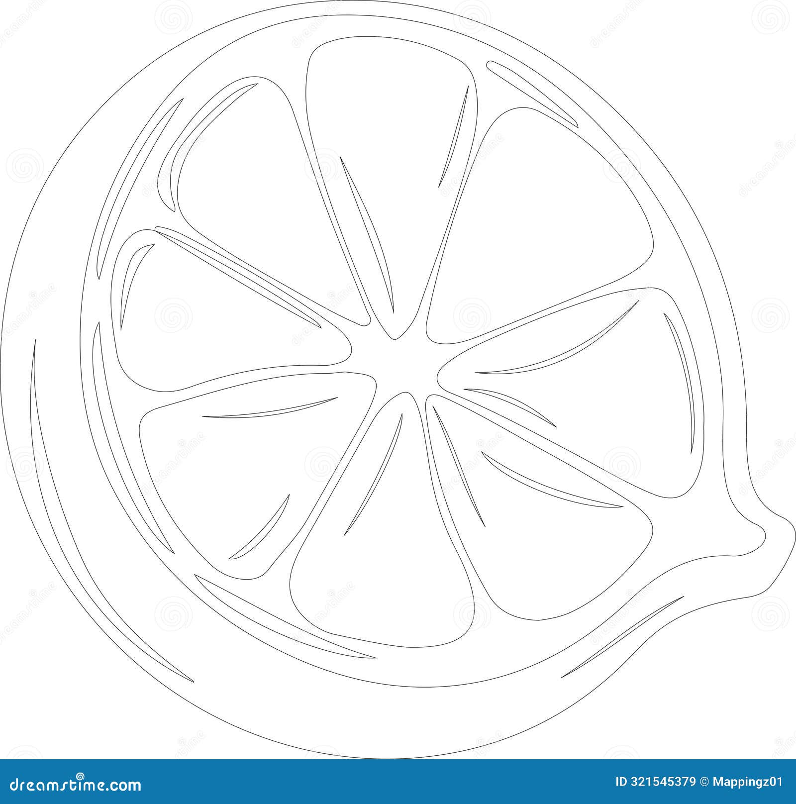 Lime Outline Silhouette Generative Ai Stock Vector - Illustration of ...