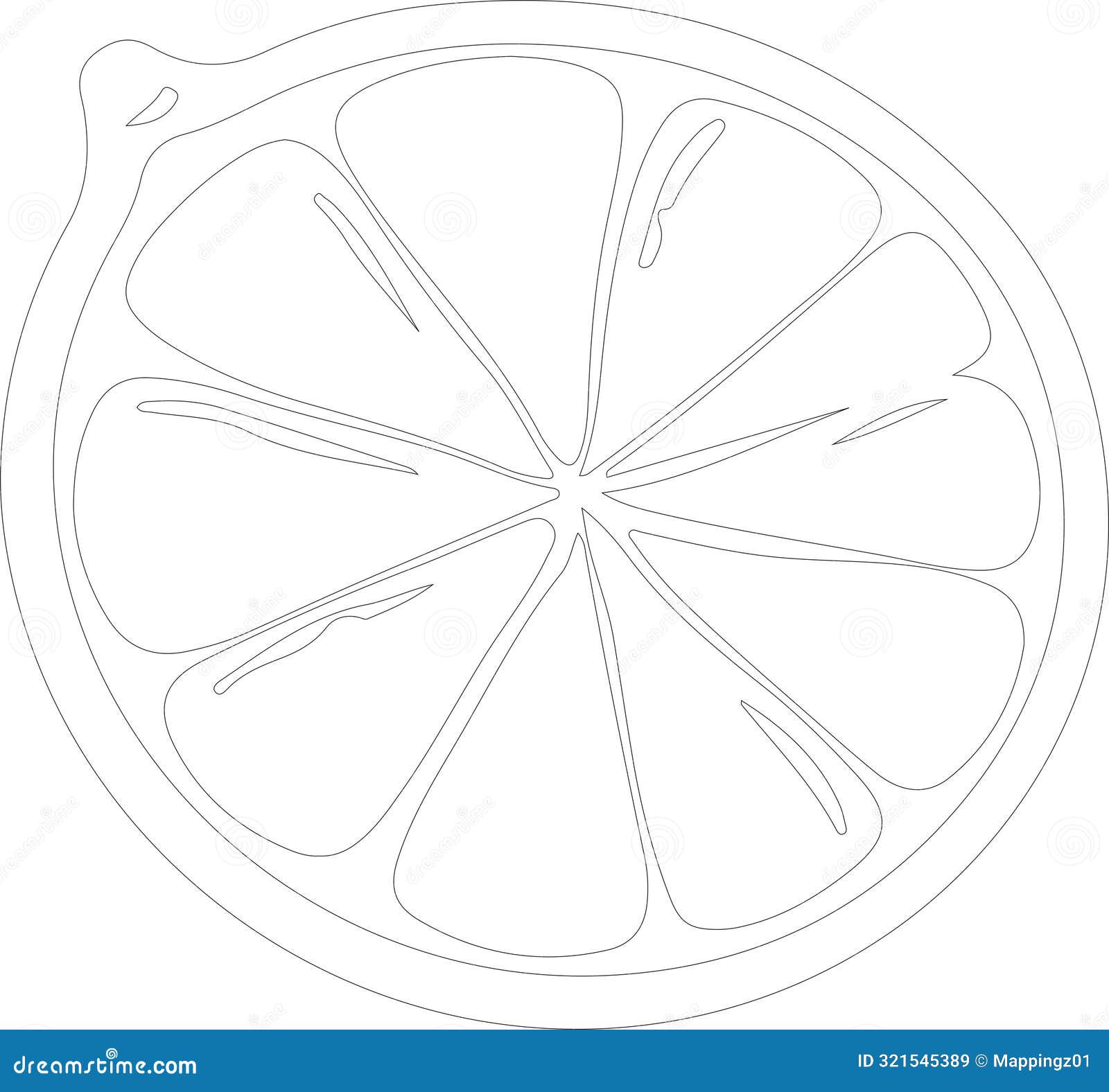 Lime Outline Silhouette Generative Ai Stock Vector - Illustration of ...