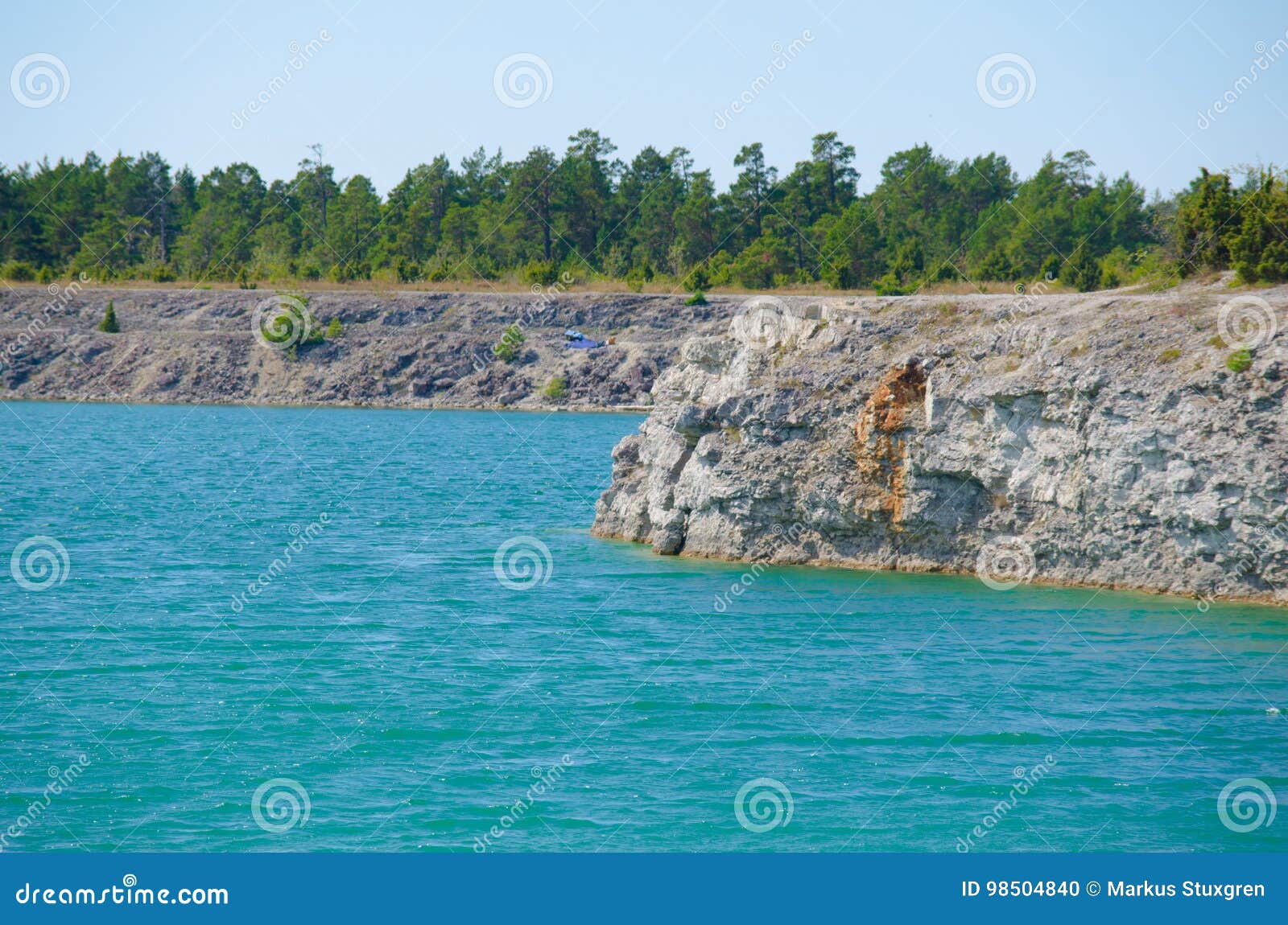 Lime Pit / Limestone Quarry 2 Stock Photo - Image of lime, reflection ...