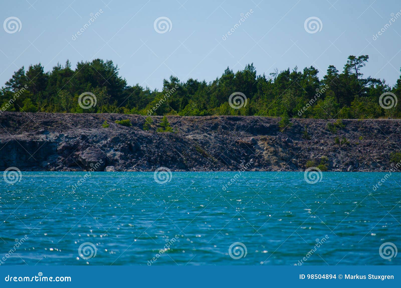 Lime Pit / Limestone Quarry 3 Stock Photo - Image of sweden, water ...