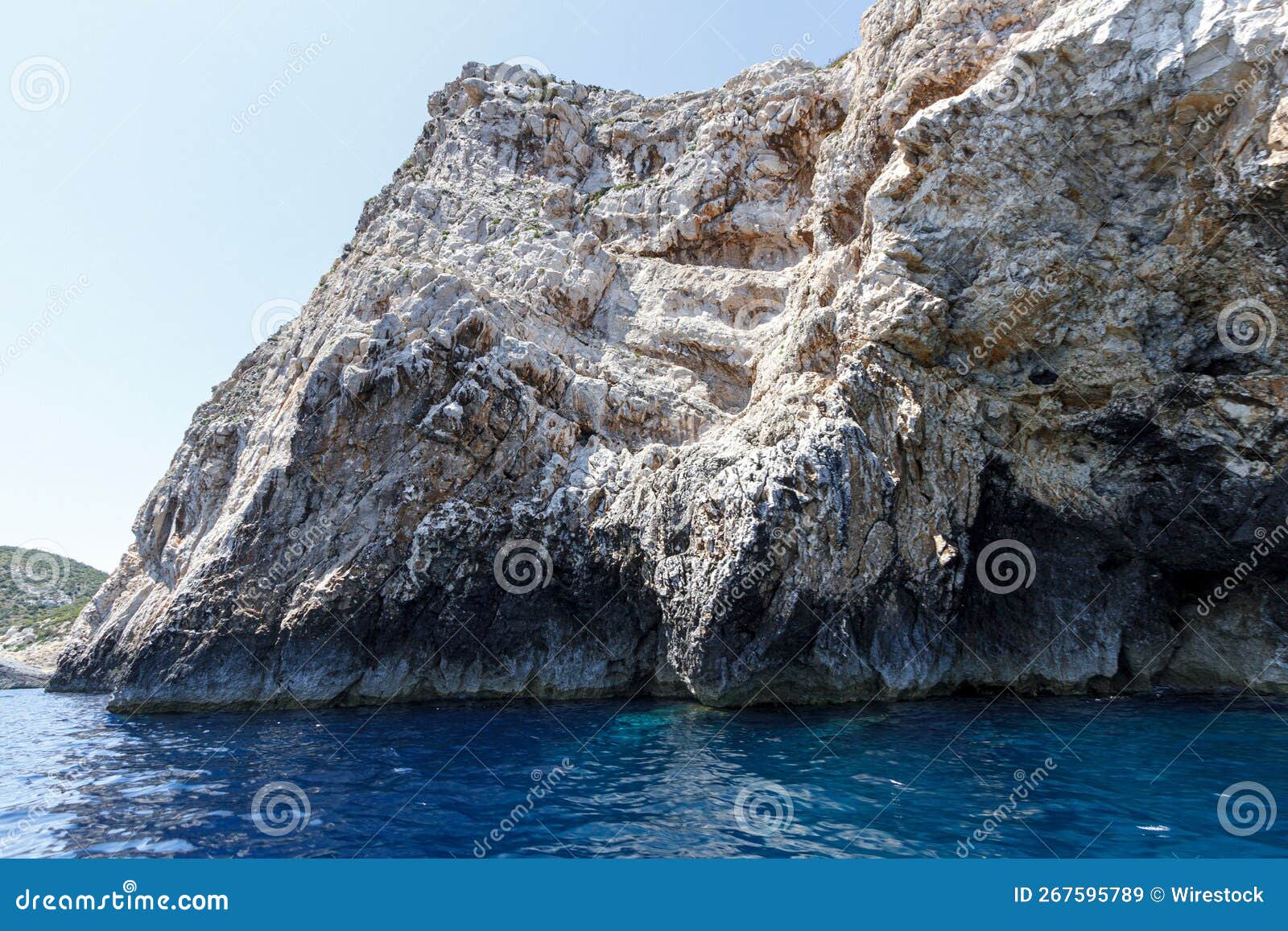 Lime Rock at the Shore, Croatia Stock Image - Image of scenic, flow ...