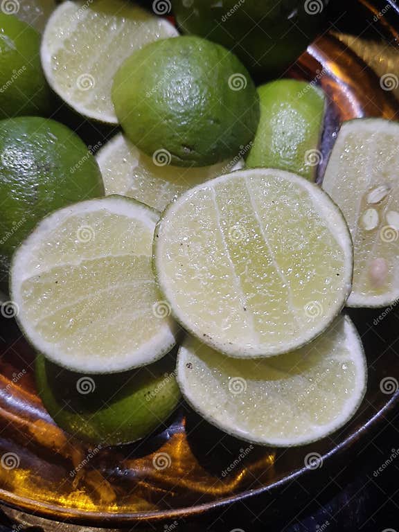 Lime in Slice. Have Sour of Taste Stock Image - Image of lime, taste ...