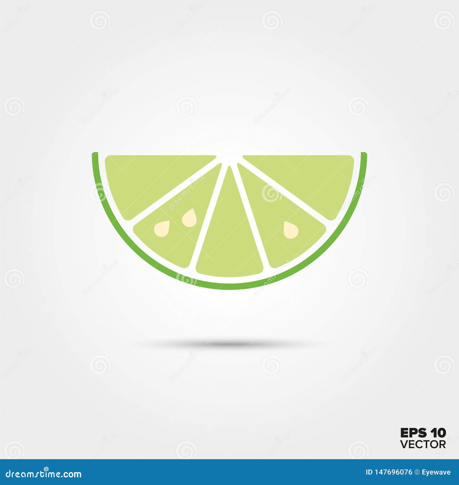 Lime slice vector icon stock vector. Illustration of lime - 147696076