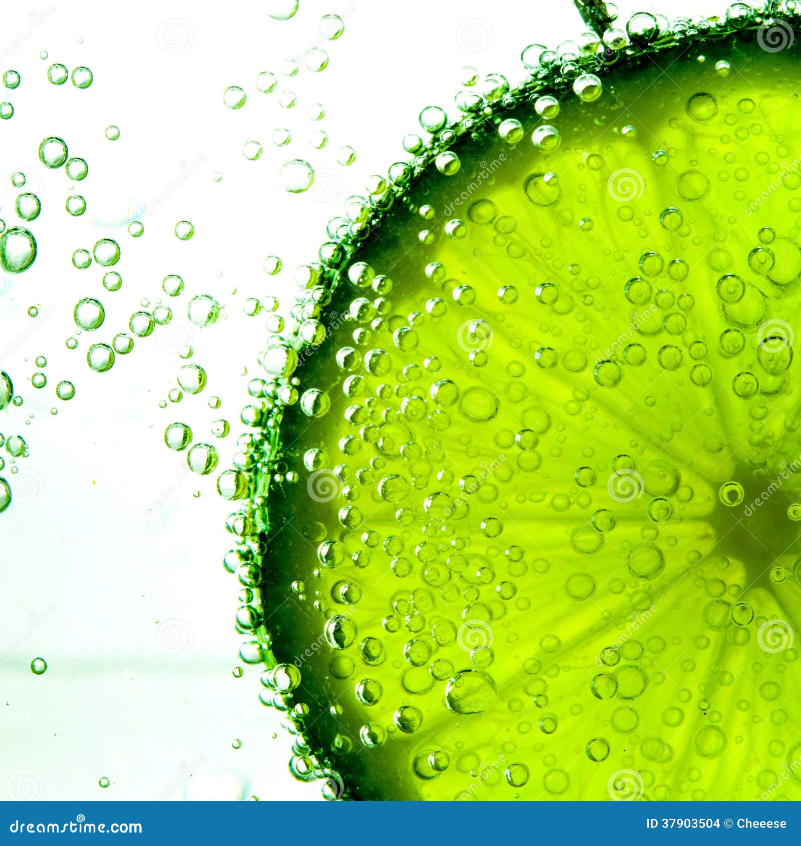 Lime slice in water stock photo. Image of circle, bubbles - 37903504