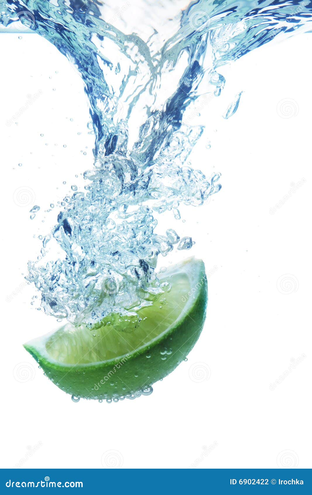 Lime slice in water stock photo. Image of edible, trail - 6902422