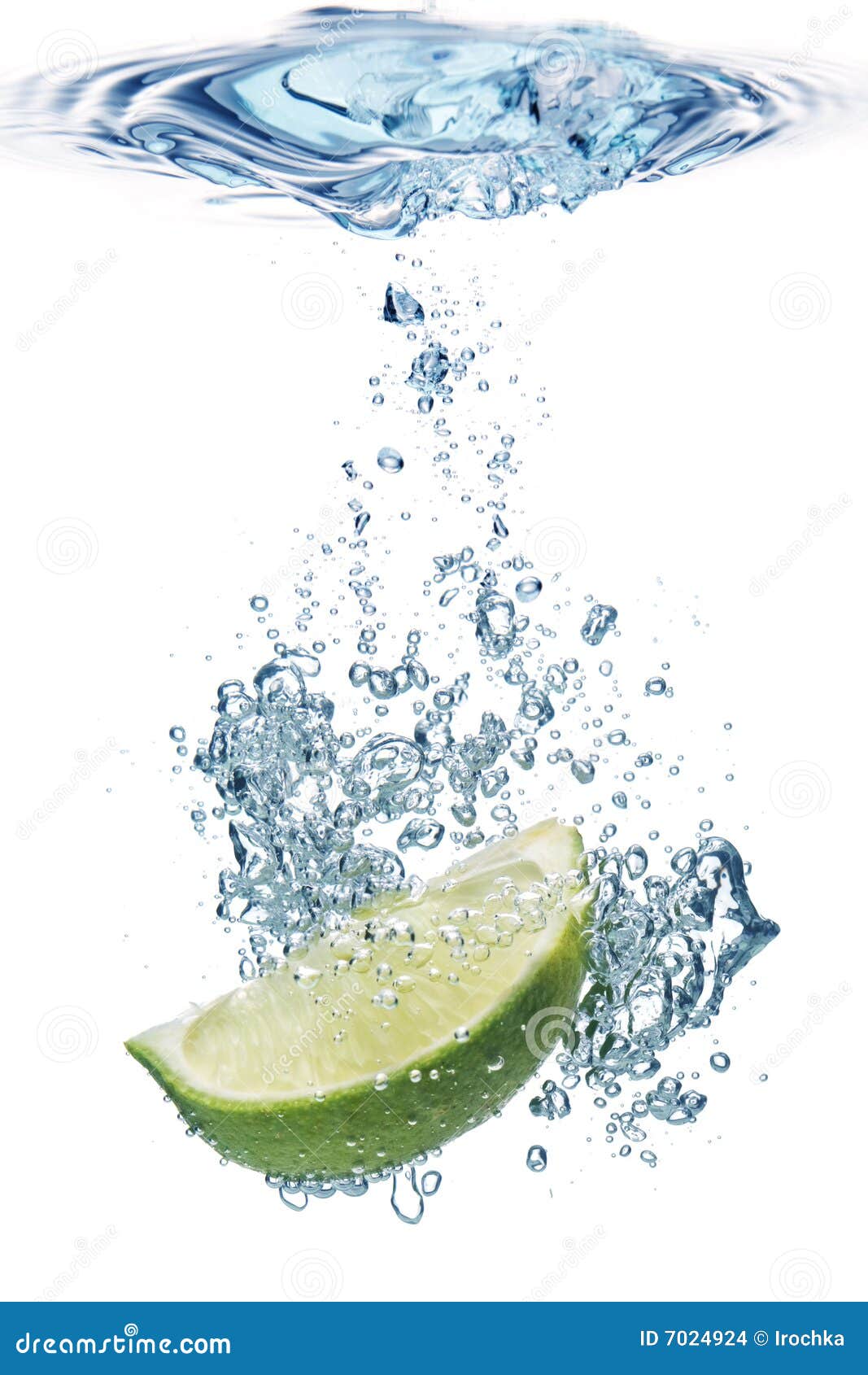 Lime slice in water stock photo. Image of fruit, produce - 7024924