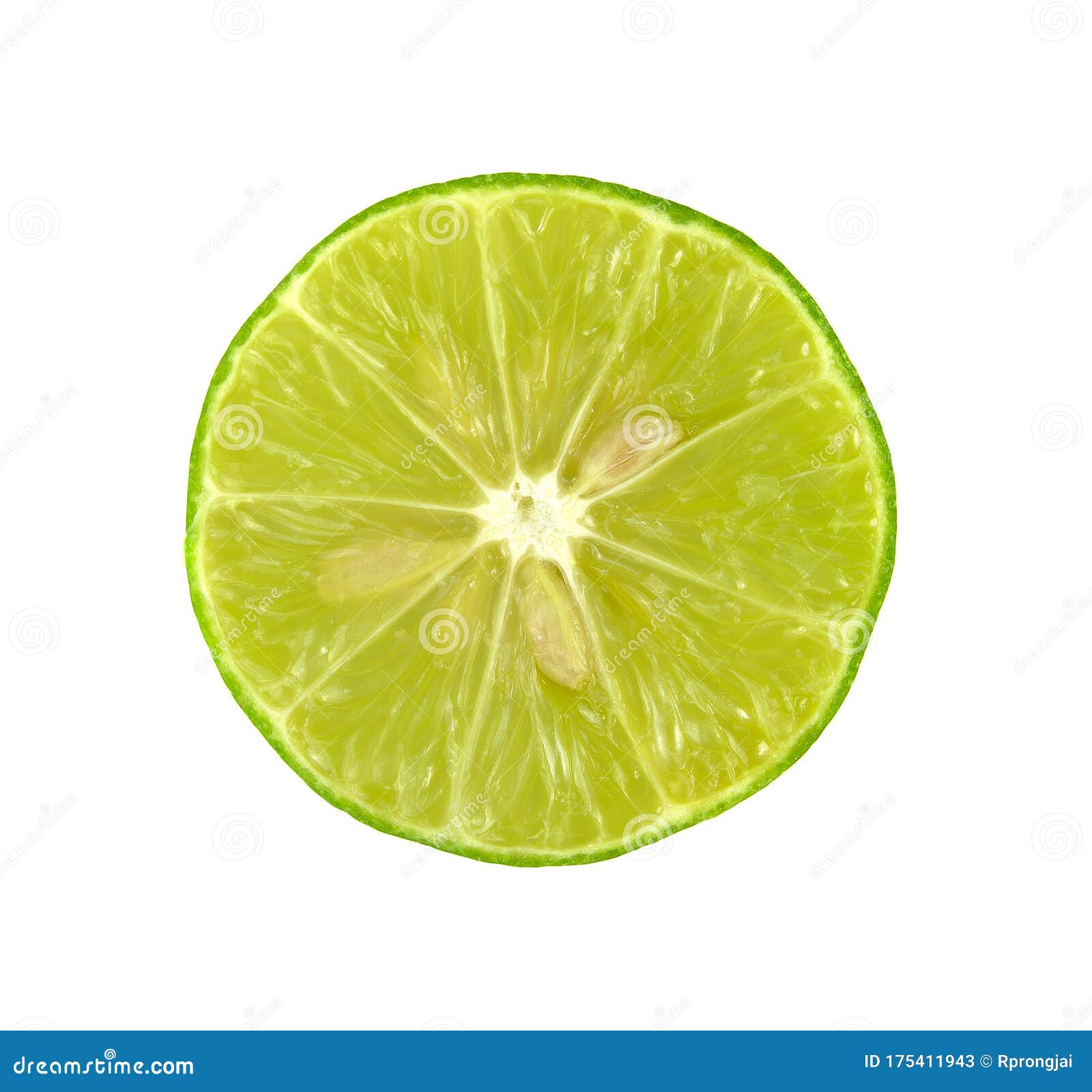 Lime Sliced Isolated on White Background Stock Image - Image of ...