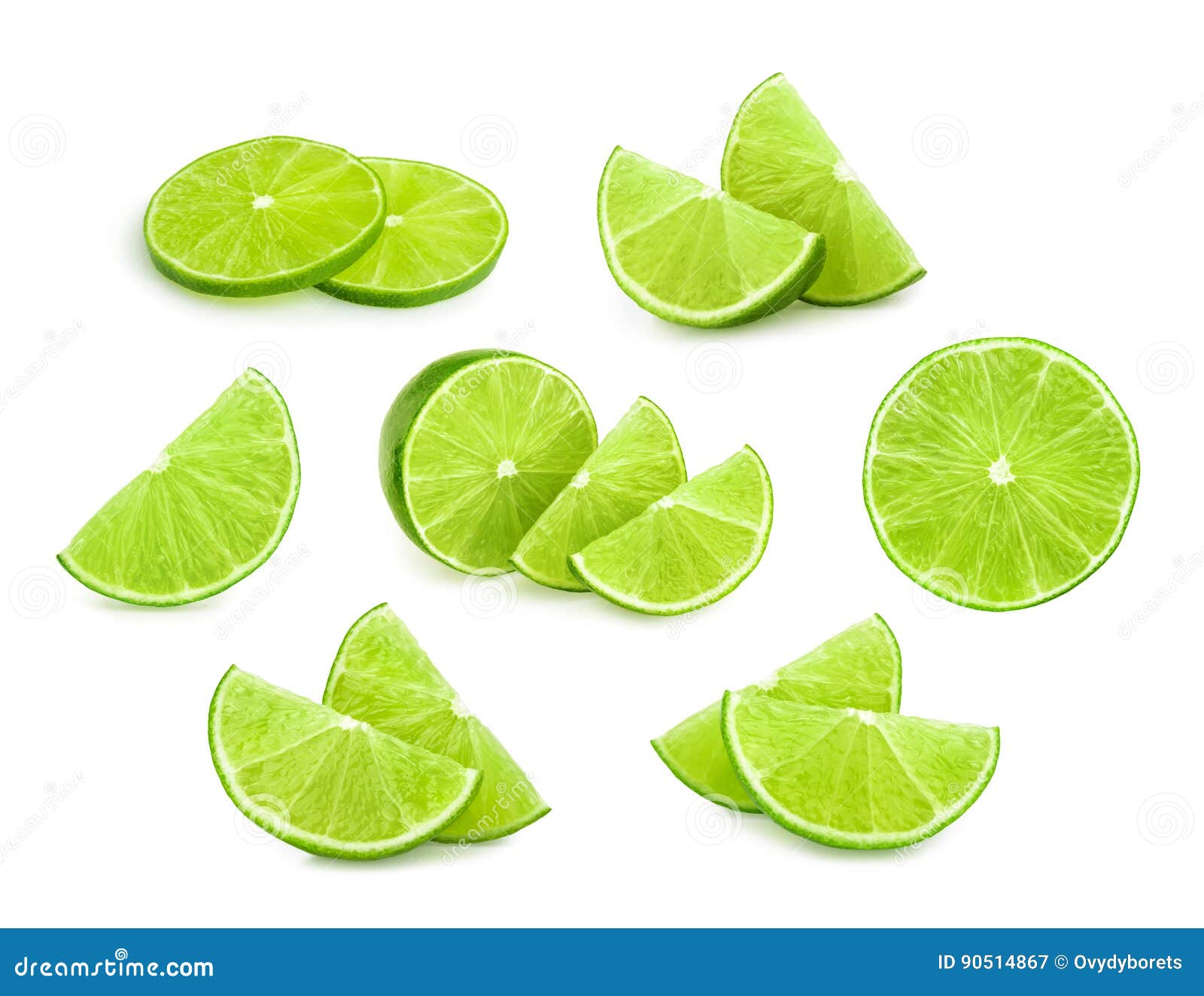 Lime slices isolated stock image. Image of juicy, lime - 90514867