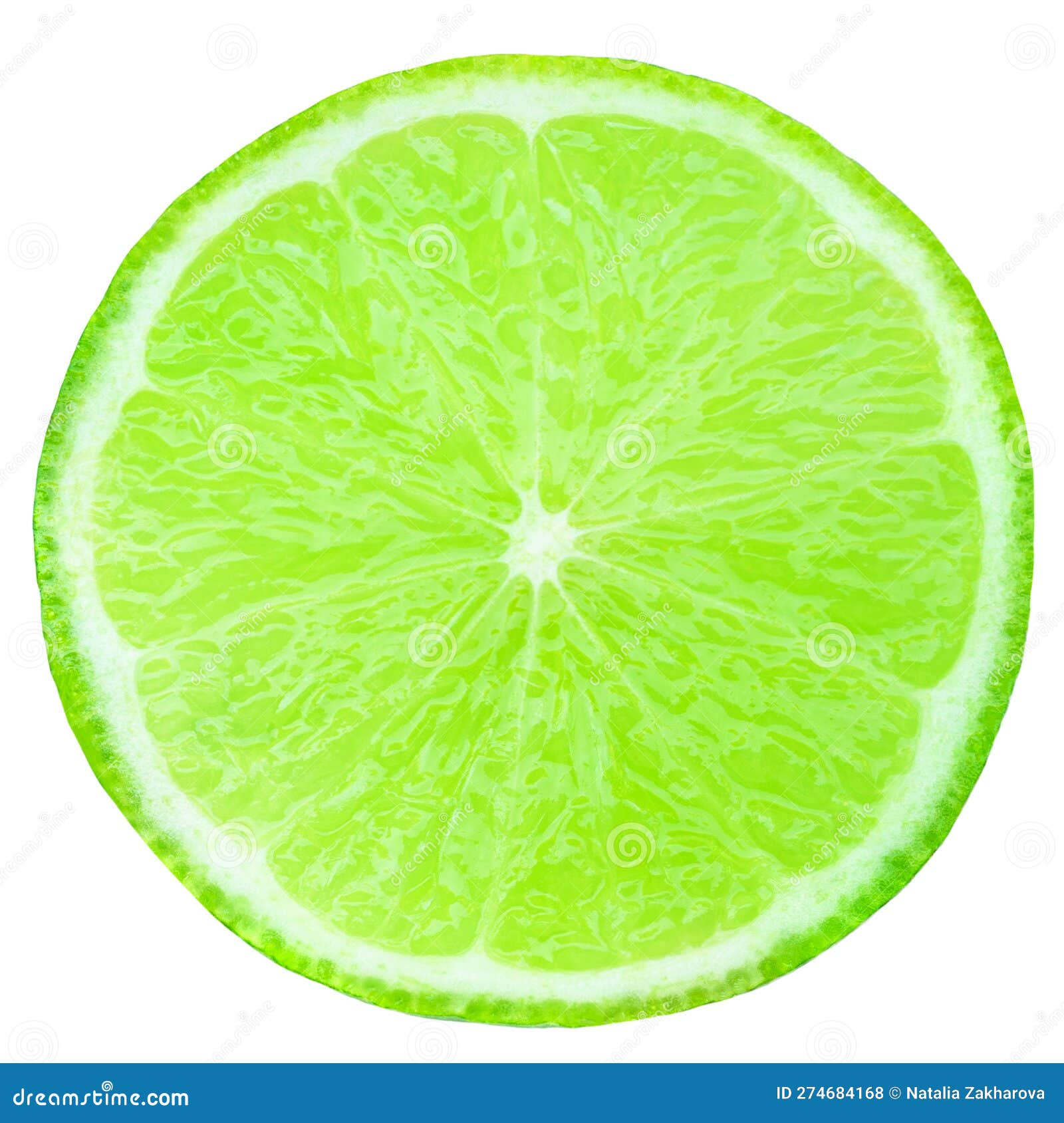 Lime Slices Isolated on White Background. Lime Citrus Fruit Stock Photo ...