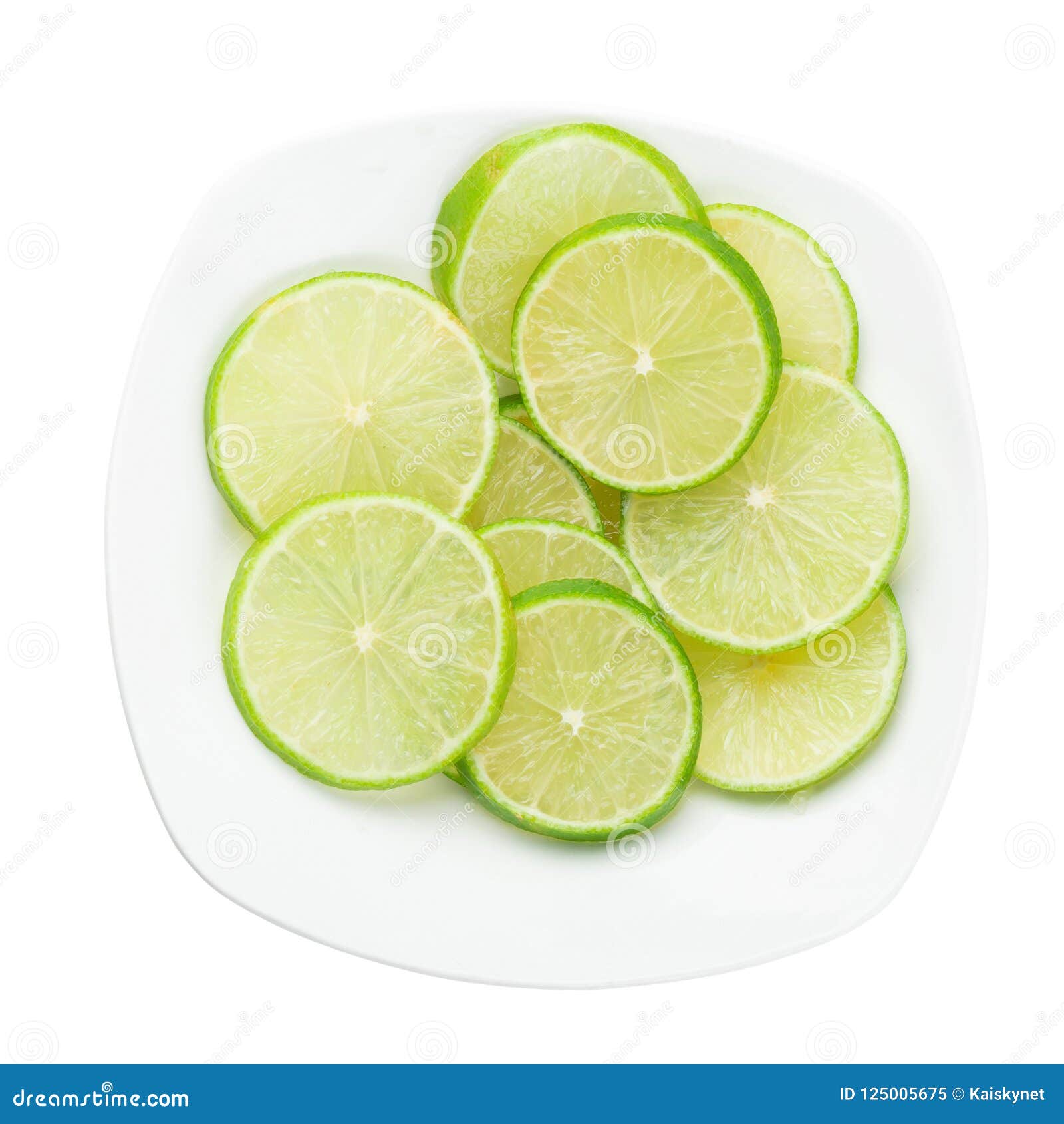 Lime Slices Isolated on a White Background Stock Image - Image of ...