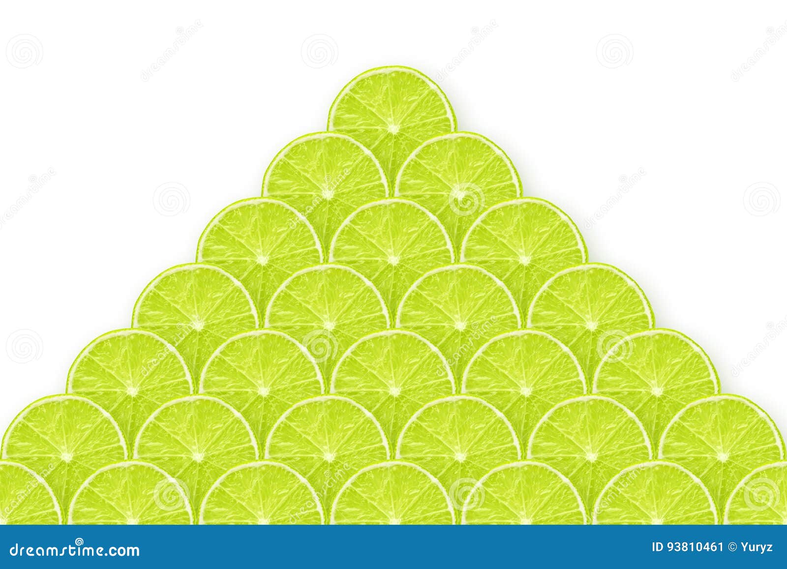 Lime slices pyramid stock image. Image of fresh, healthy - 93810461