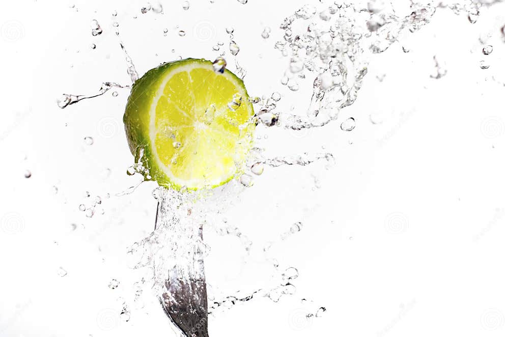 Lime Splash stock image. Image of green, citrus, fresh - 1014535