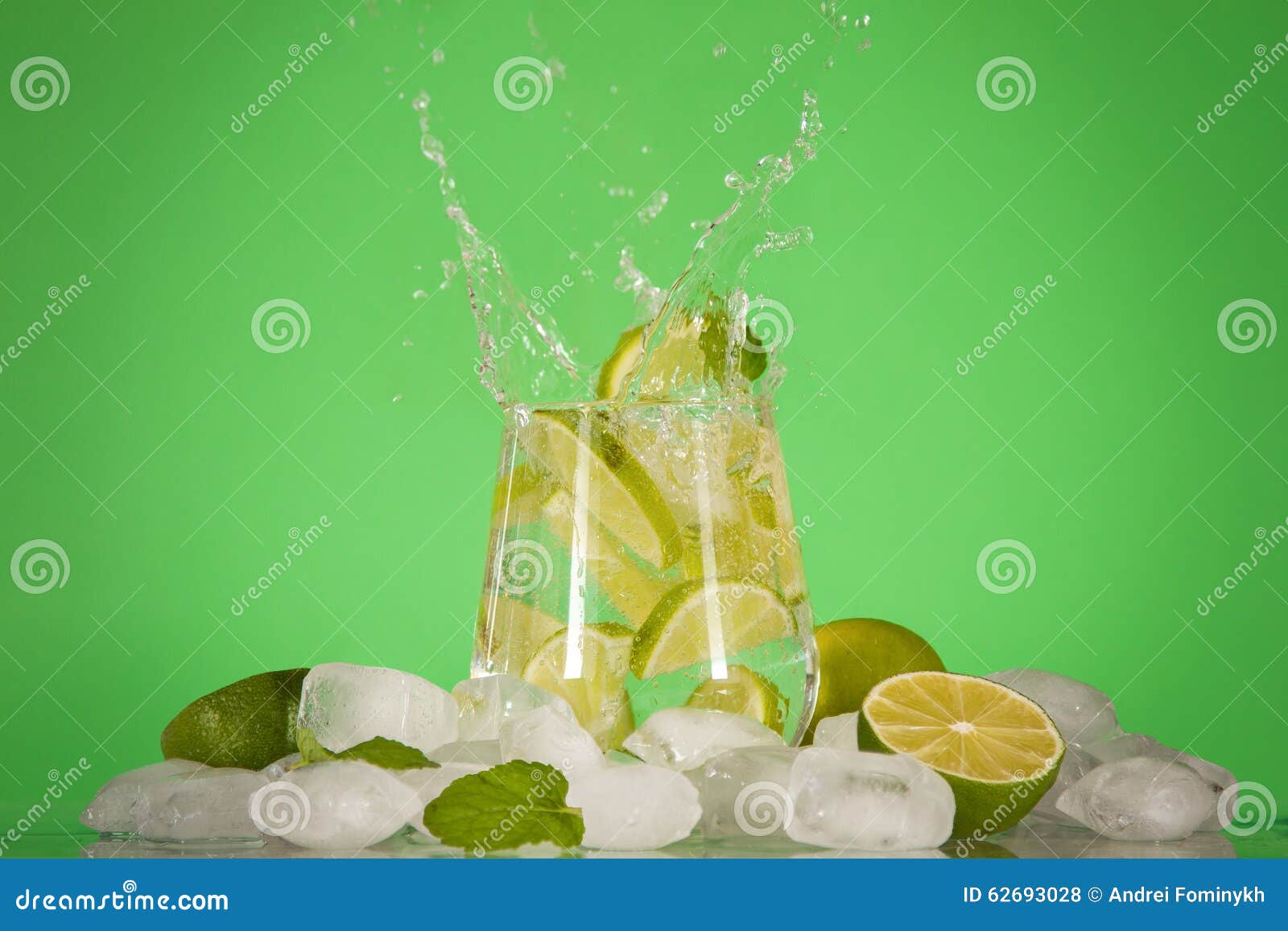 Lime Splash and Ice stock photo. Image of garnish, ingredient - 62693028