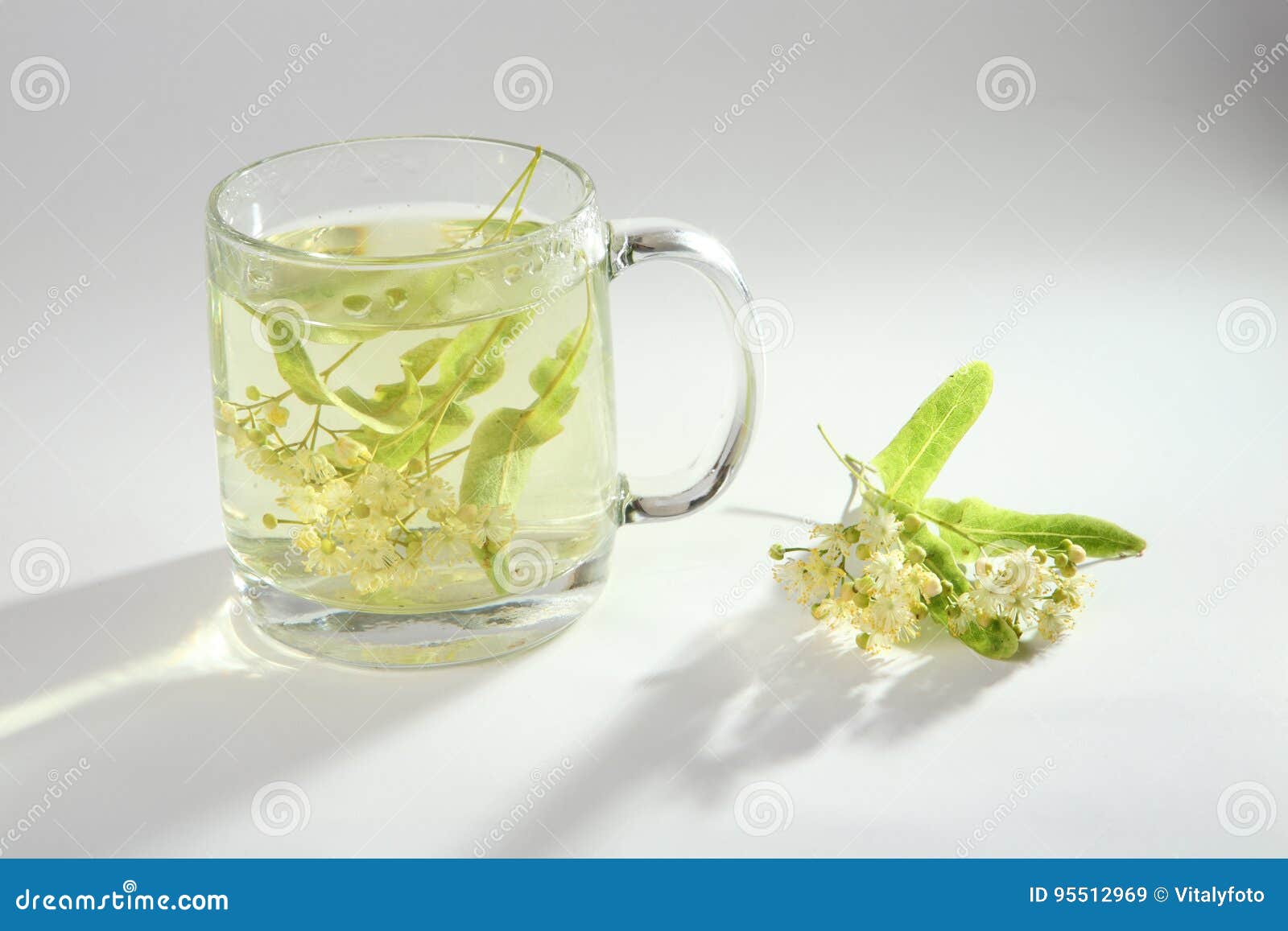 Lime tea in a glass cup stock image. Image of glass, flower - 95512969
