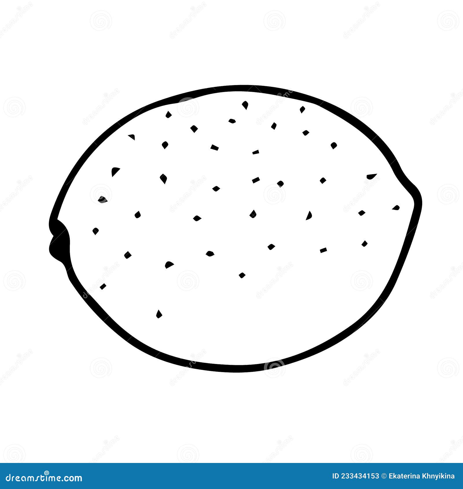 Lime Vector Illustration, Hand Drawing Doodle Stock Vector ...