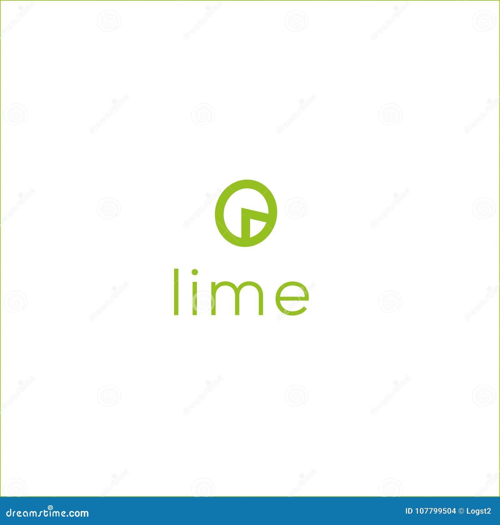 Lime vector logo stock vector. Illustration of isolated - 107799504