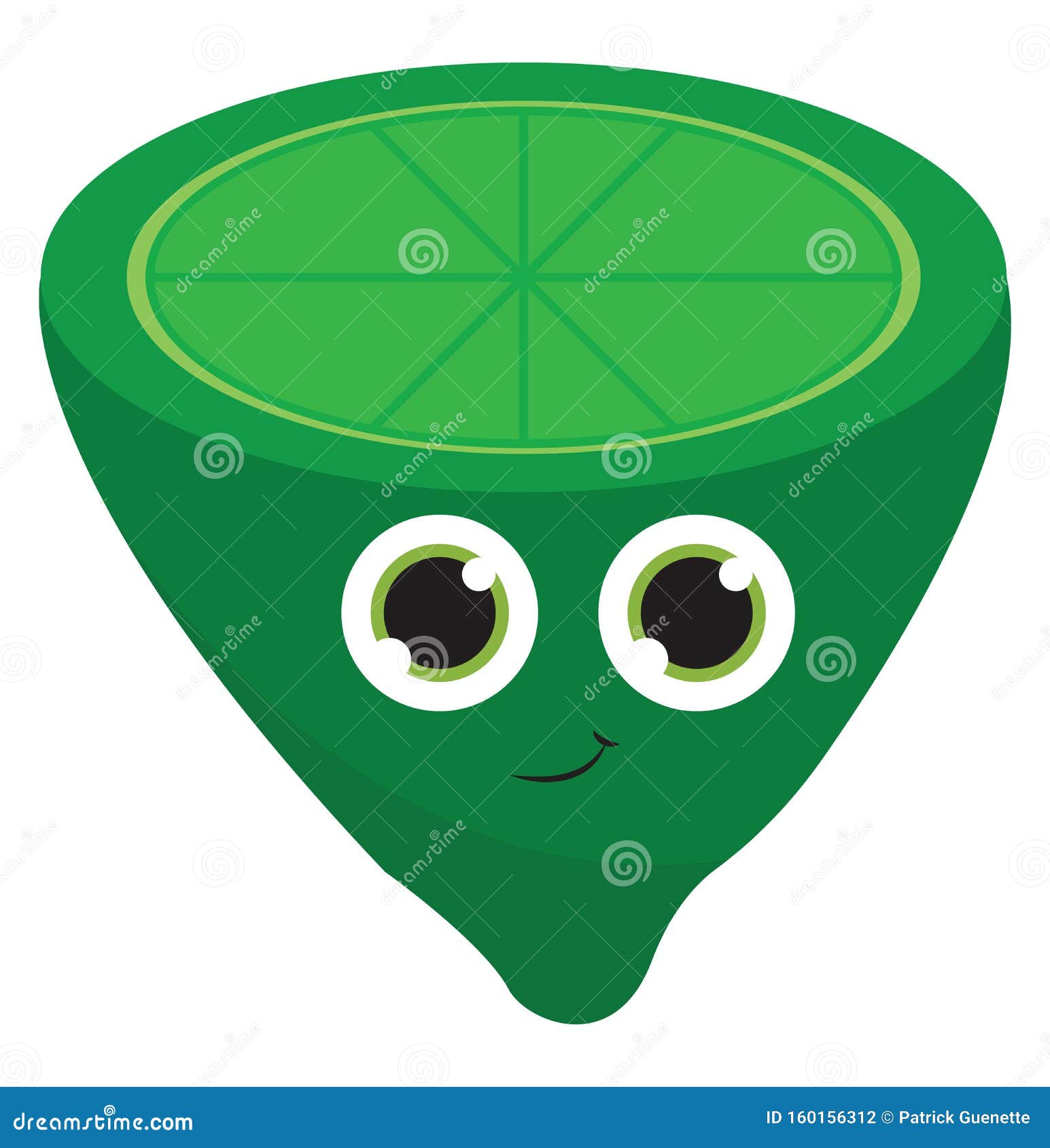 Half Lime Vector or Color Illustration Stock Vector - Illustration of ...