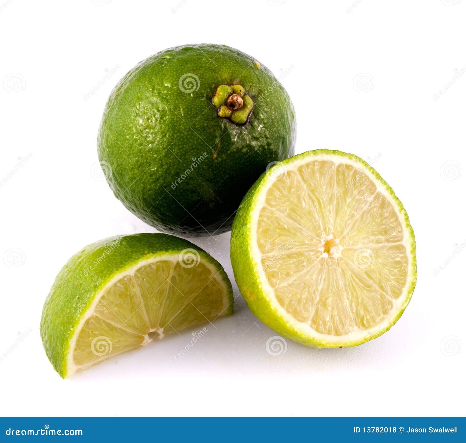 Lime Whole Half And Quarter Stock Photo - Image of color, citrus: 13782018