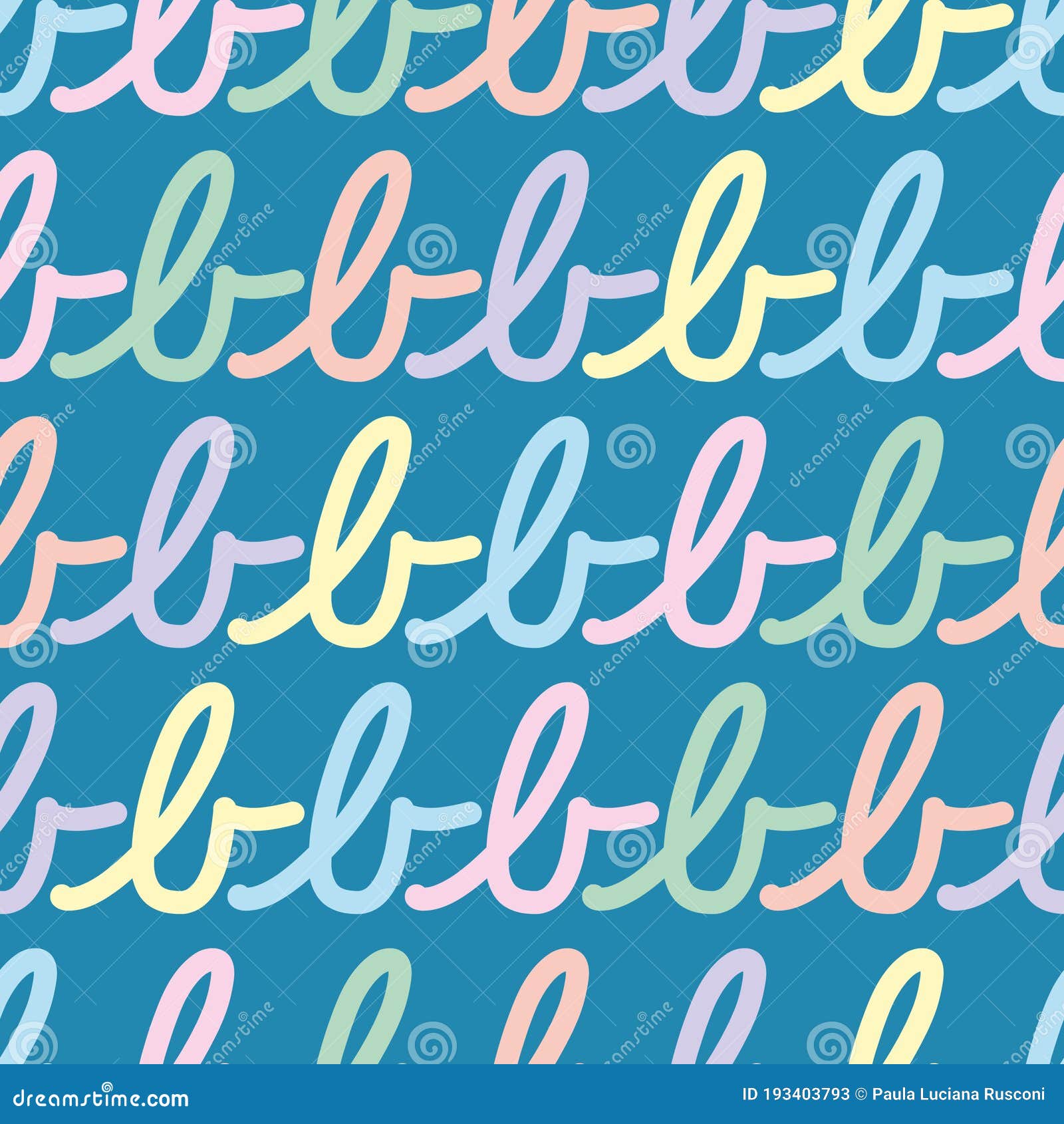 Script Letter B Seamless Background Pattern Stock Vector - Illustration ...