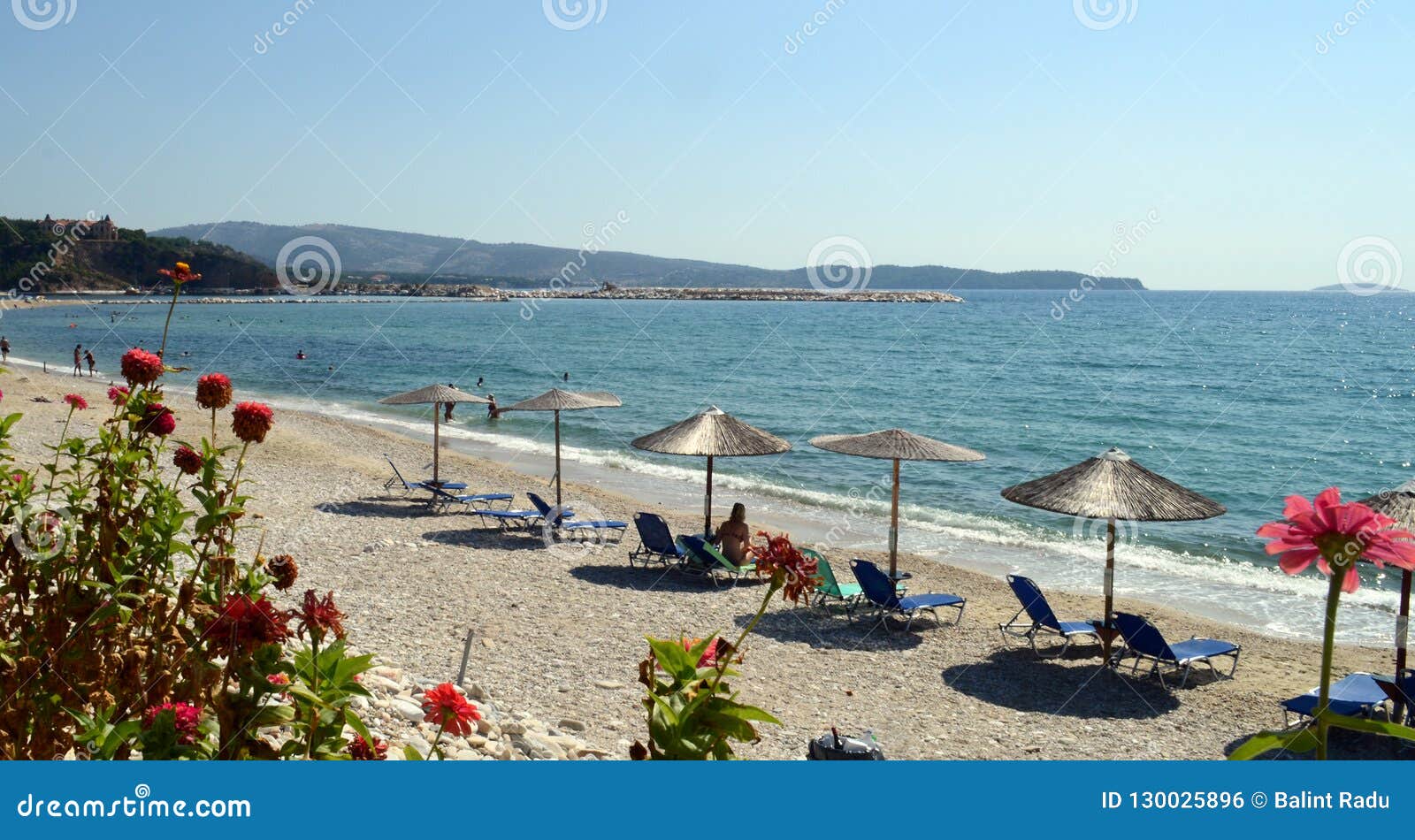 Limenaria Beach on Thasos, Greece Stock Photo - Image of beach, crystal ...