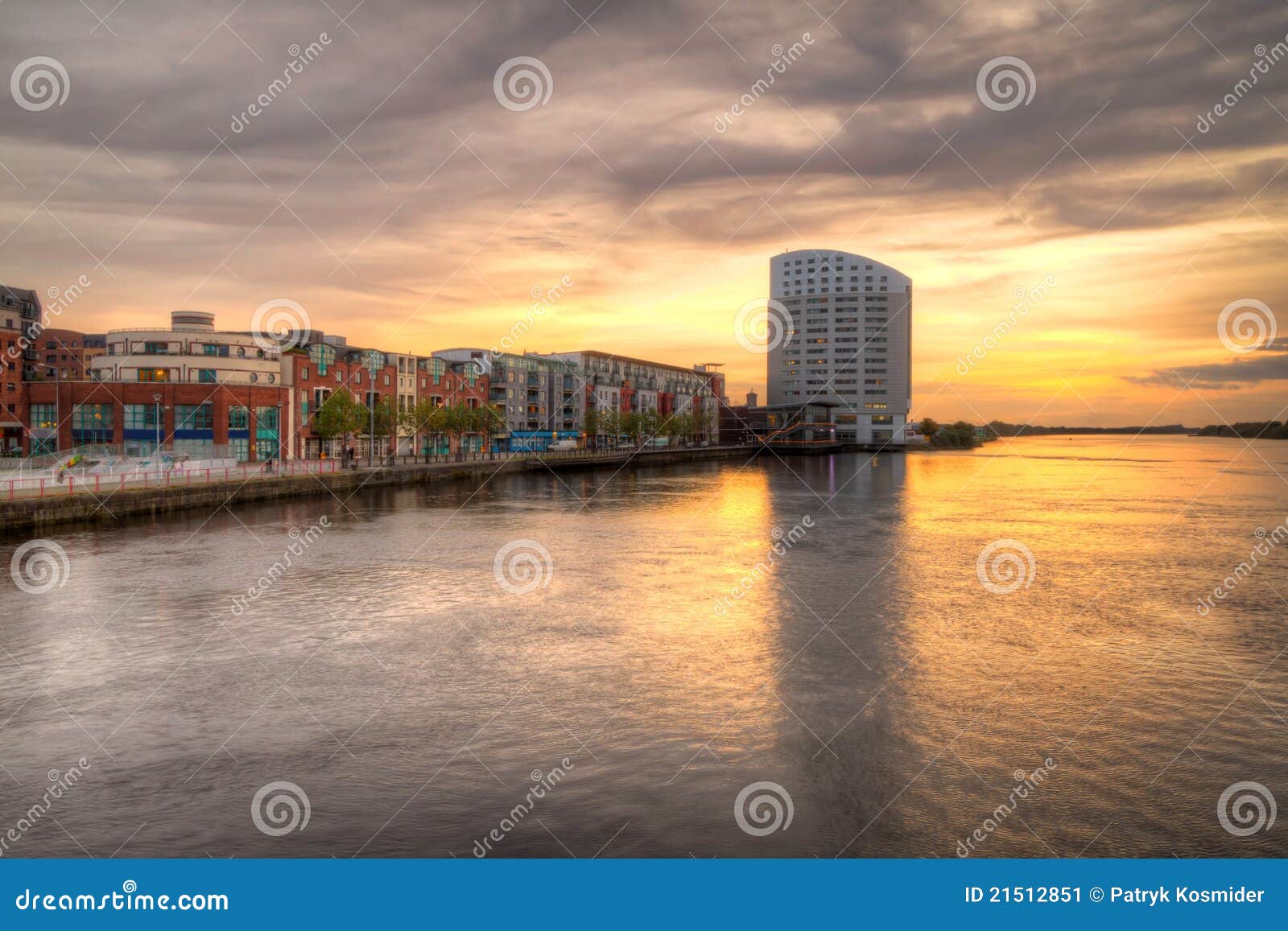 Limerick city sunset stock image. Image of limerick, evening - 21512851