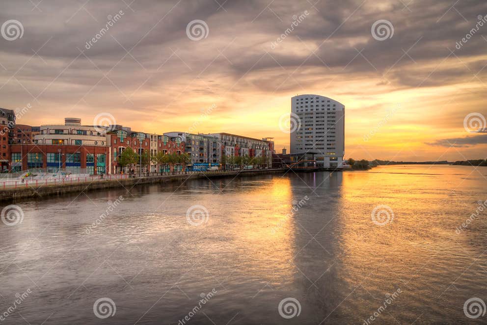 Limerick city sunset stock image. Image of limerick, evening - 21512851