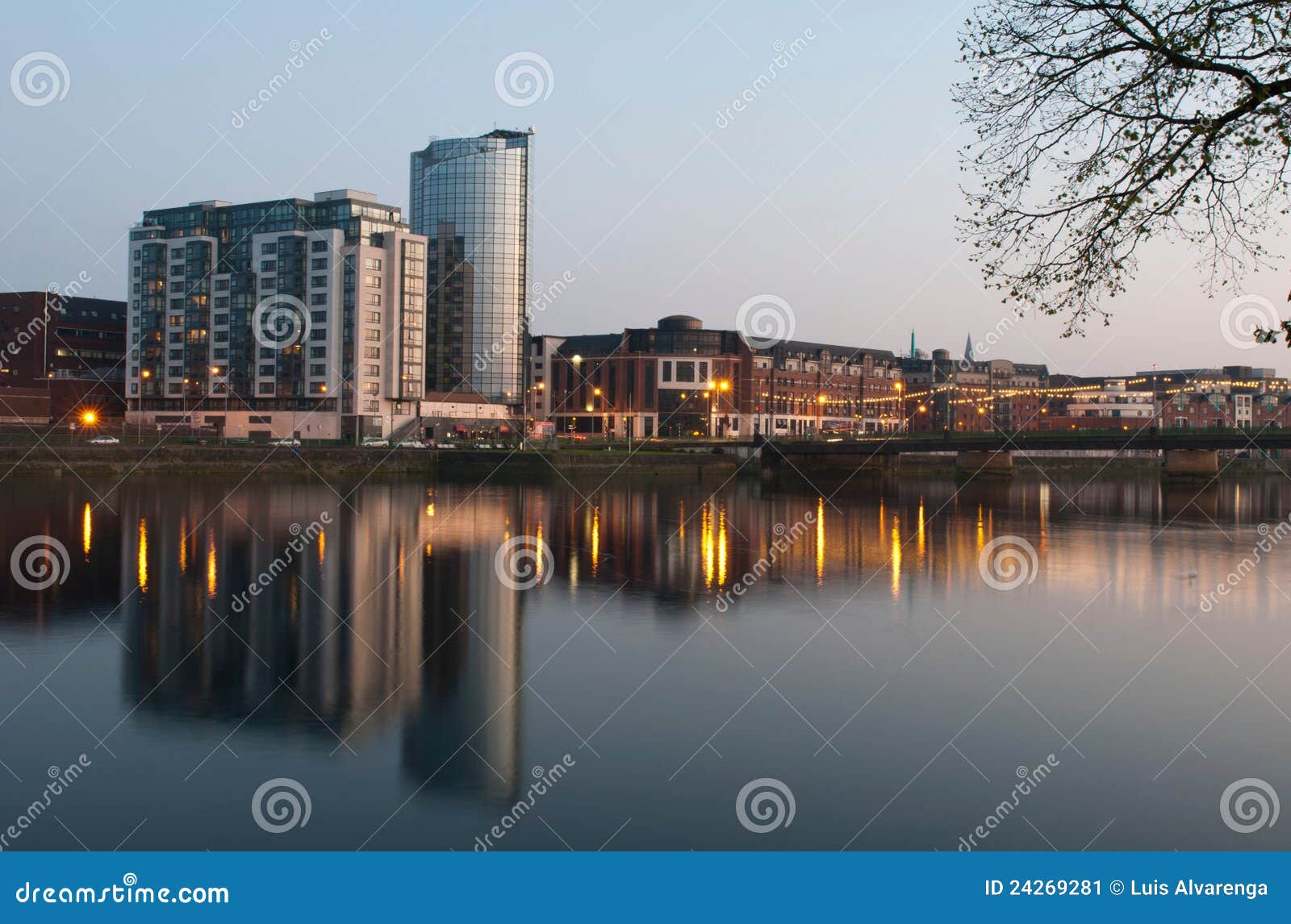 Limerick at night stock image. Image of famous, irish - 24269281