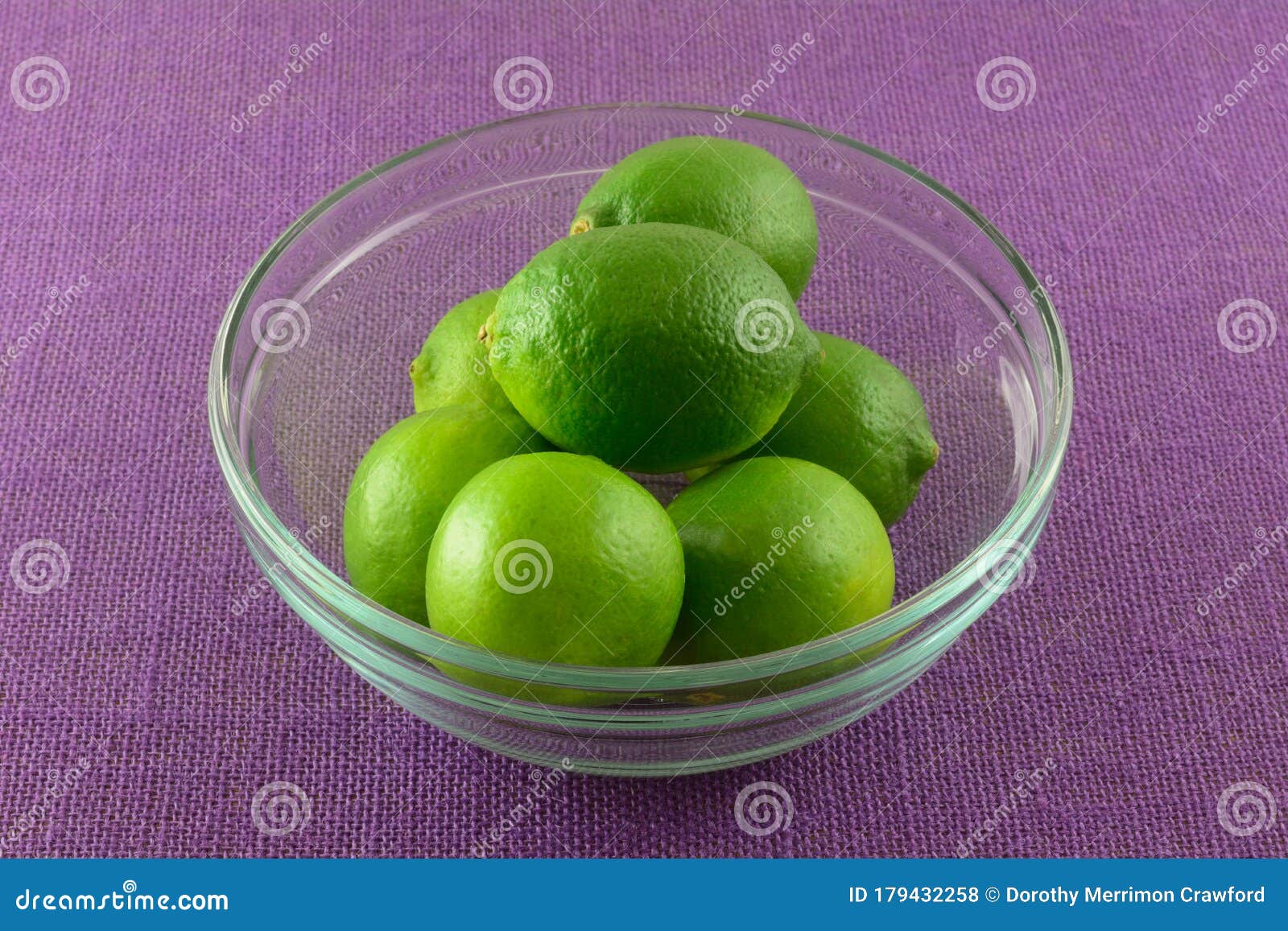Limes in glass bowl stock photo. Image of healthy, nature - 179432258