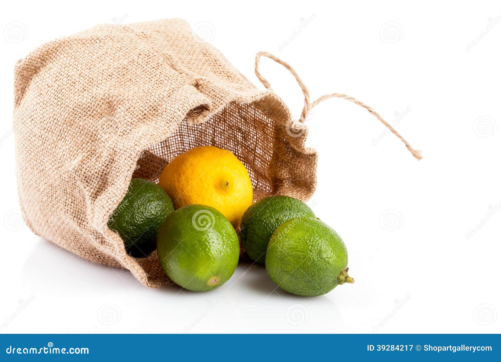 Limes stock image. Image of lime, fresh, food, sackcloth - 39284217