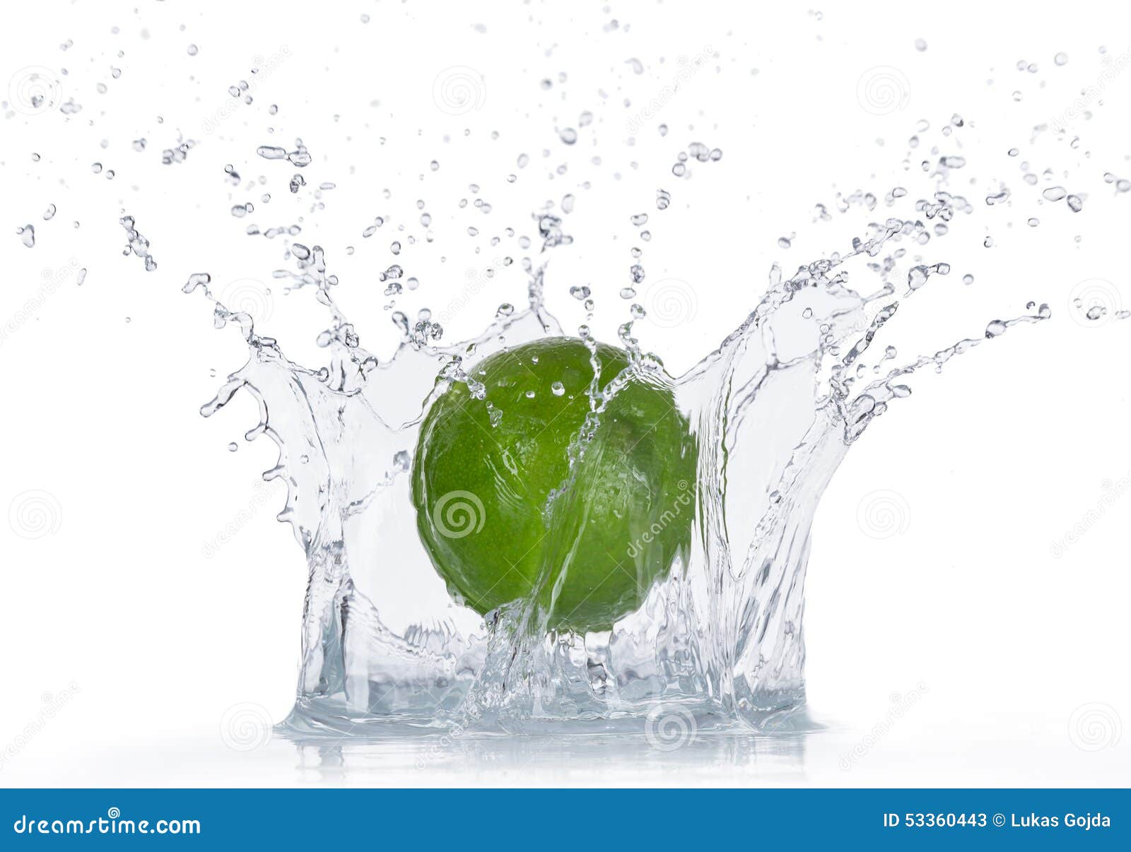 Limes with water splash stock image. Image of clean, lime - 53360443