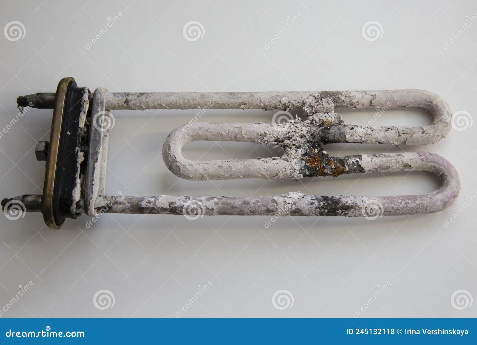 Limescale and Deposits on the Heating Element of a Washing Machine ...