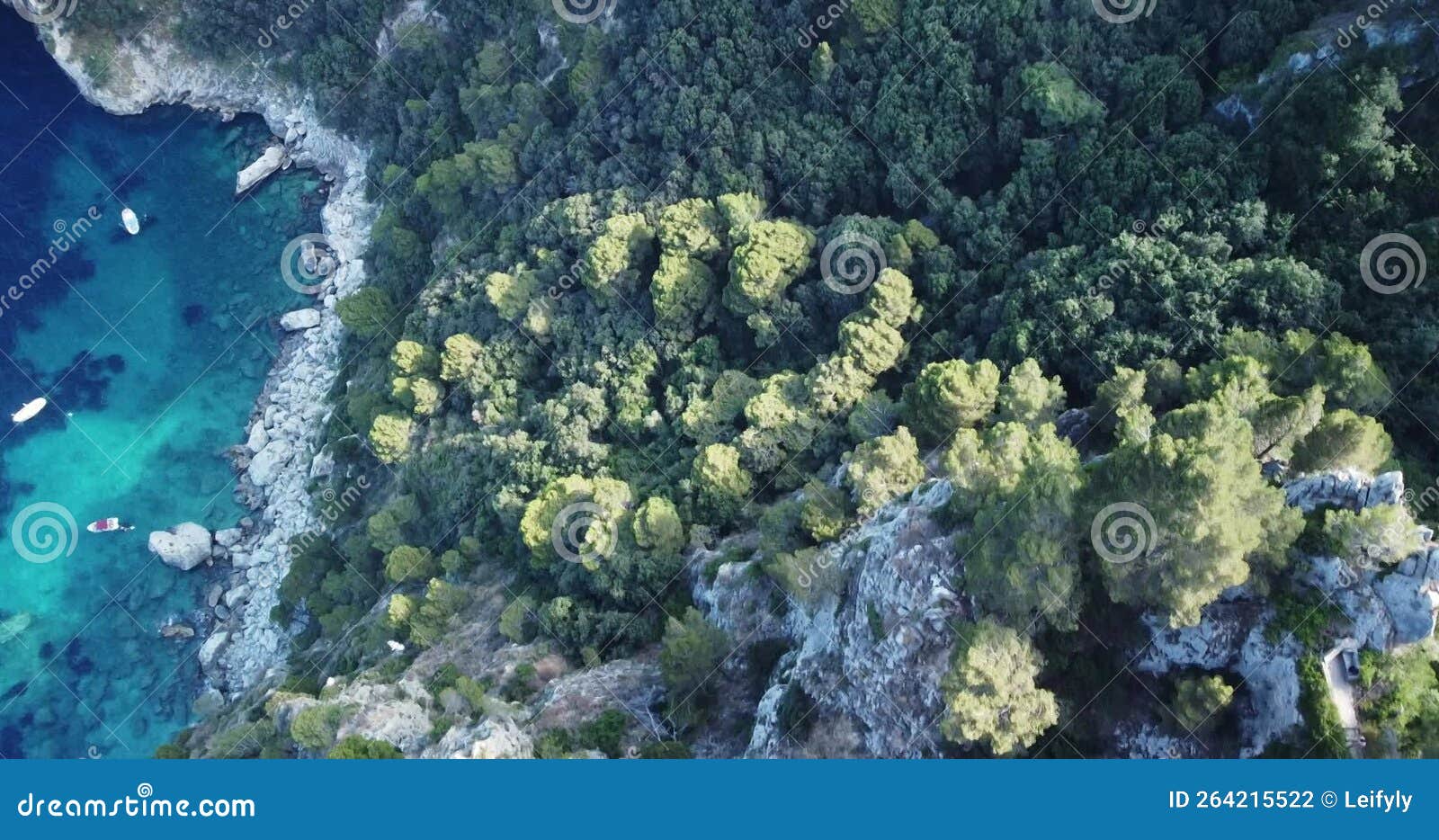 Limestone Arch that Forms a Bridge between Two Pillars of Rock Aerial ...