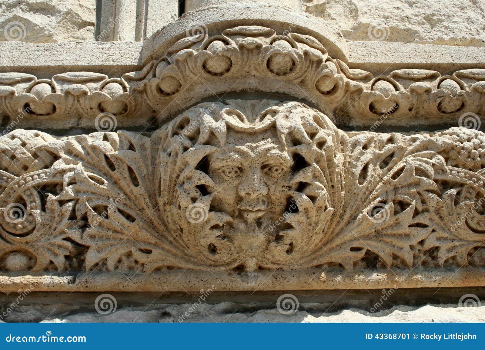 Limestone Architecture Detail Stock Image - Image of limestone, damage ...