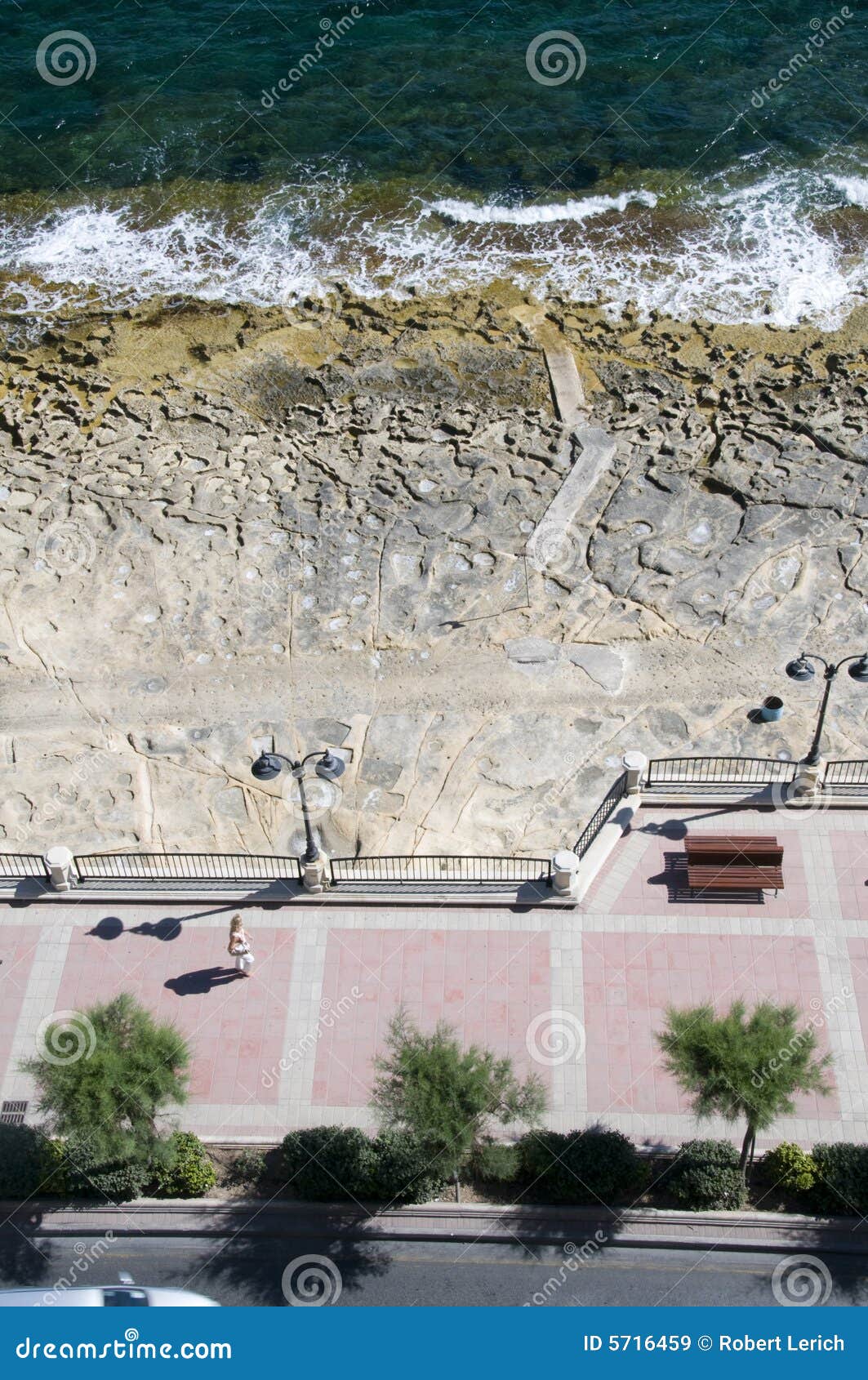 Limestone Beach Sliema Malta Stock Image - Image of lights, lamps: 5716459