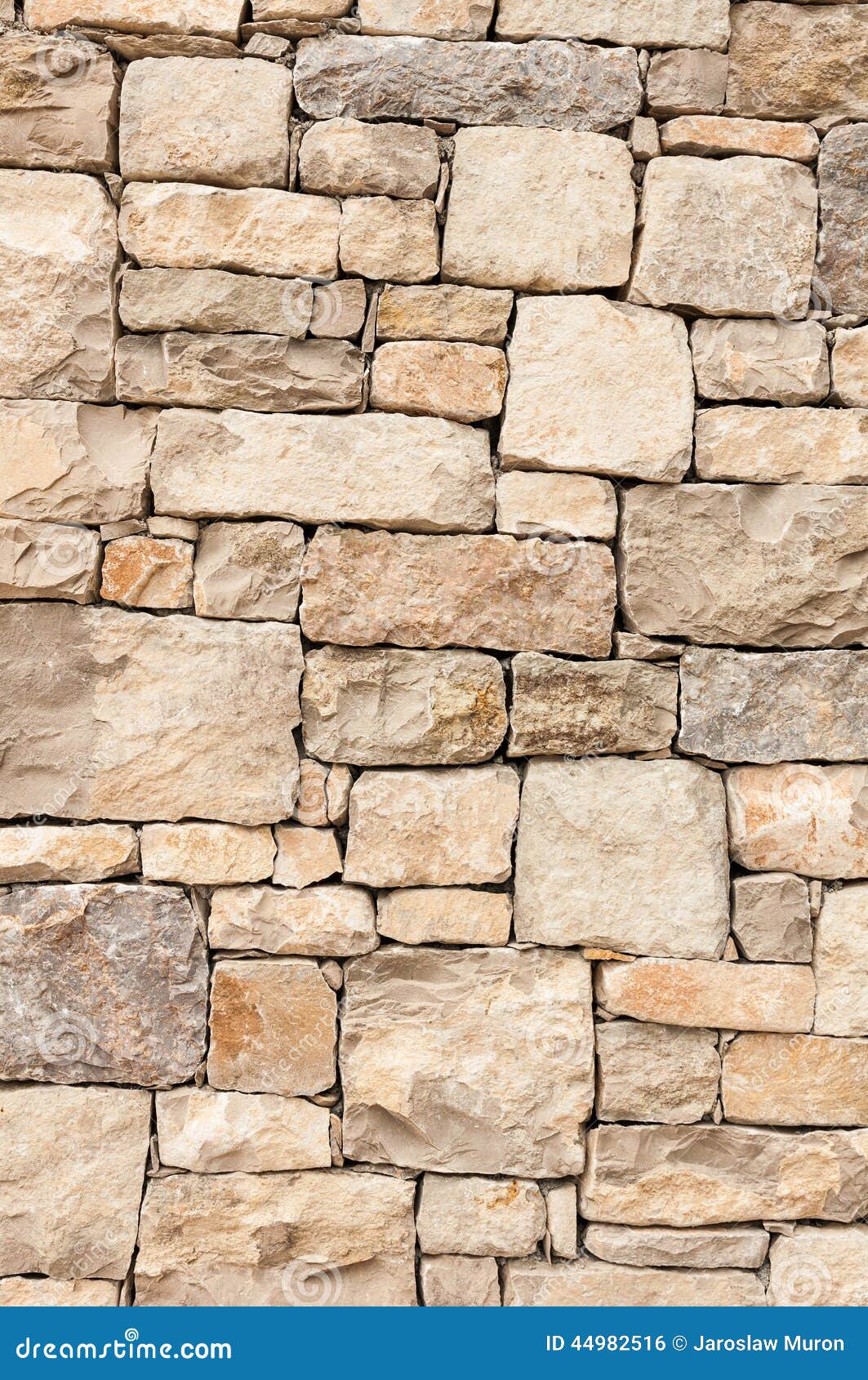 Limestone block wall stock photo. Image of rough, texture - 44982516