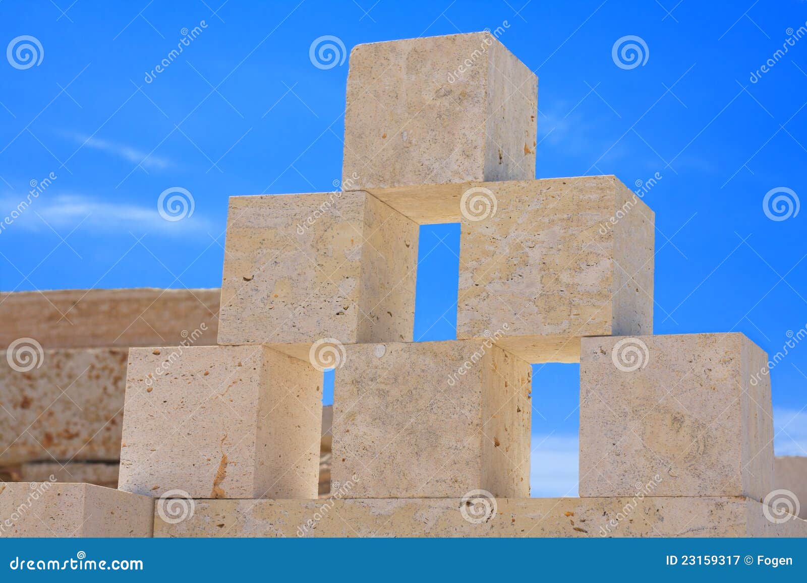 Limestone blocks stock image. Image of textured, surfac - 23159317