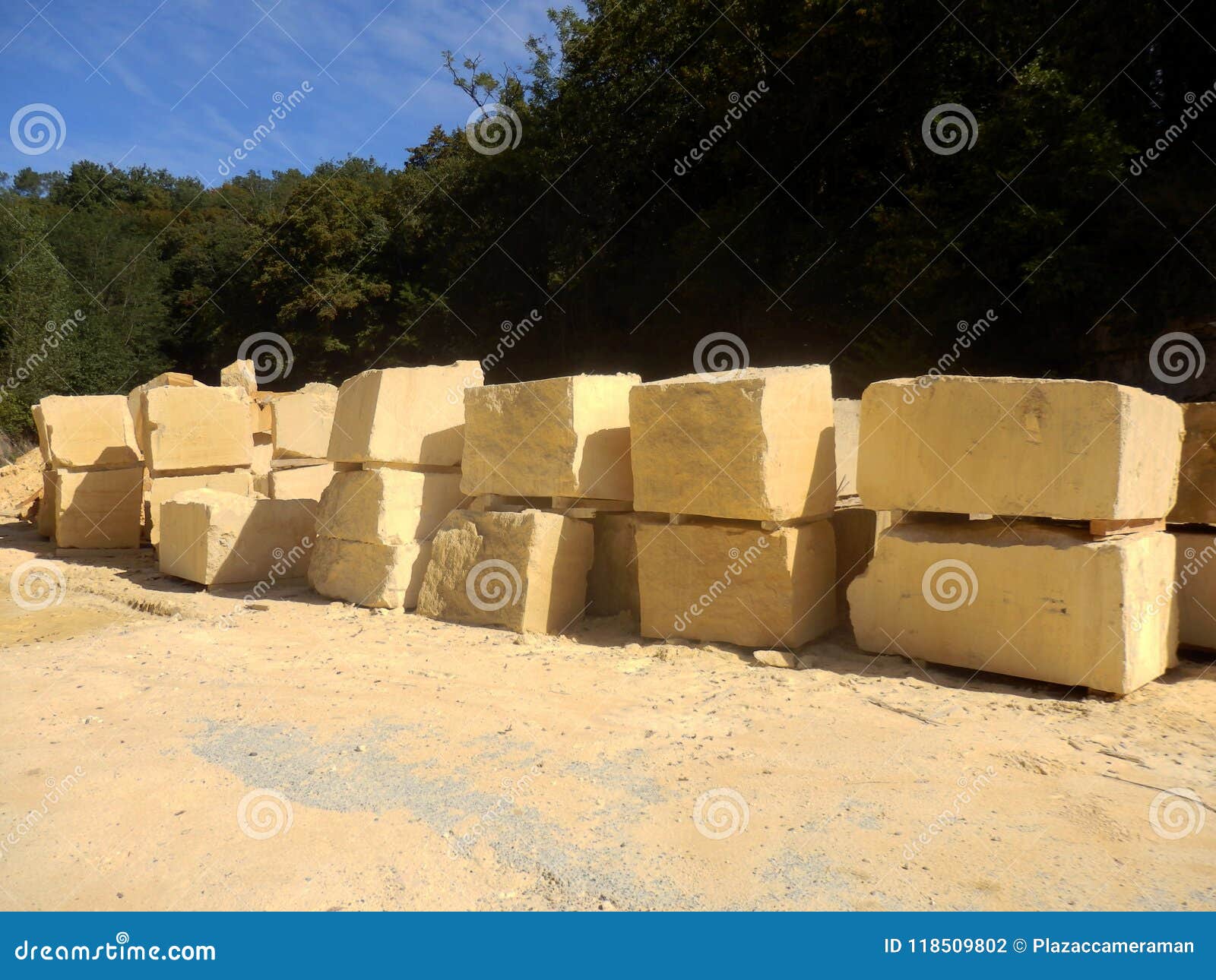 Limestone Blocks stock photo. Image of geology, landscape - 118509802