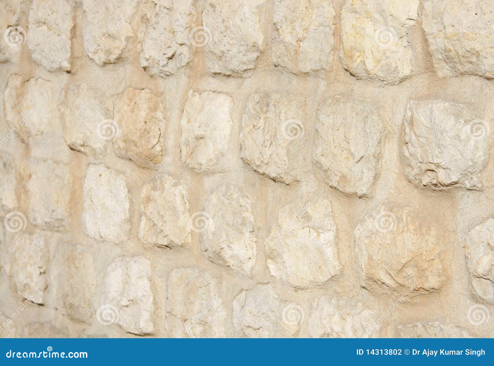 Limestone Boulder Wall Photographed at Shallow DOF Stock Photo - Image ...