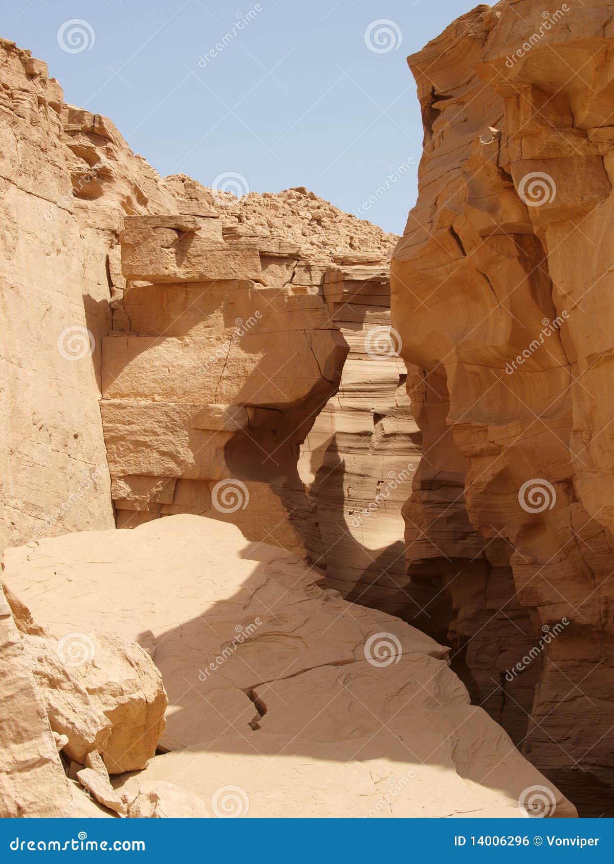 Limestone Canyon In Sinai Peninsula Stock Photo - Image of egypt ...