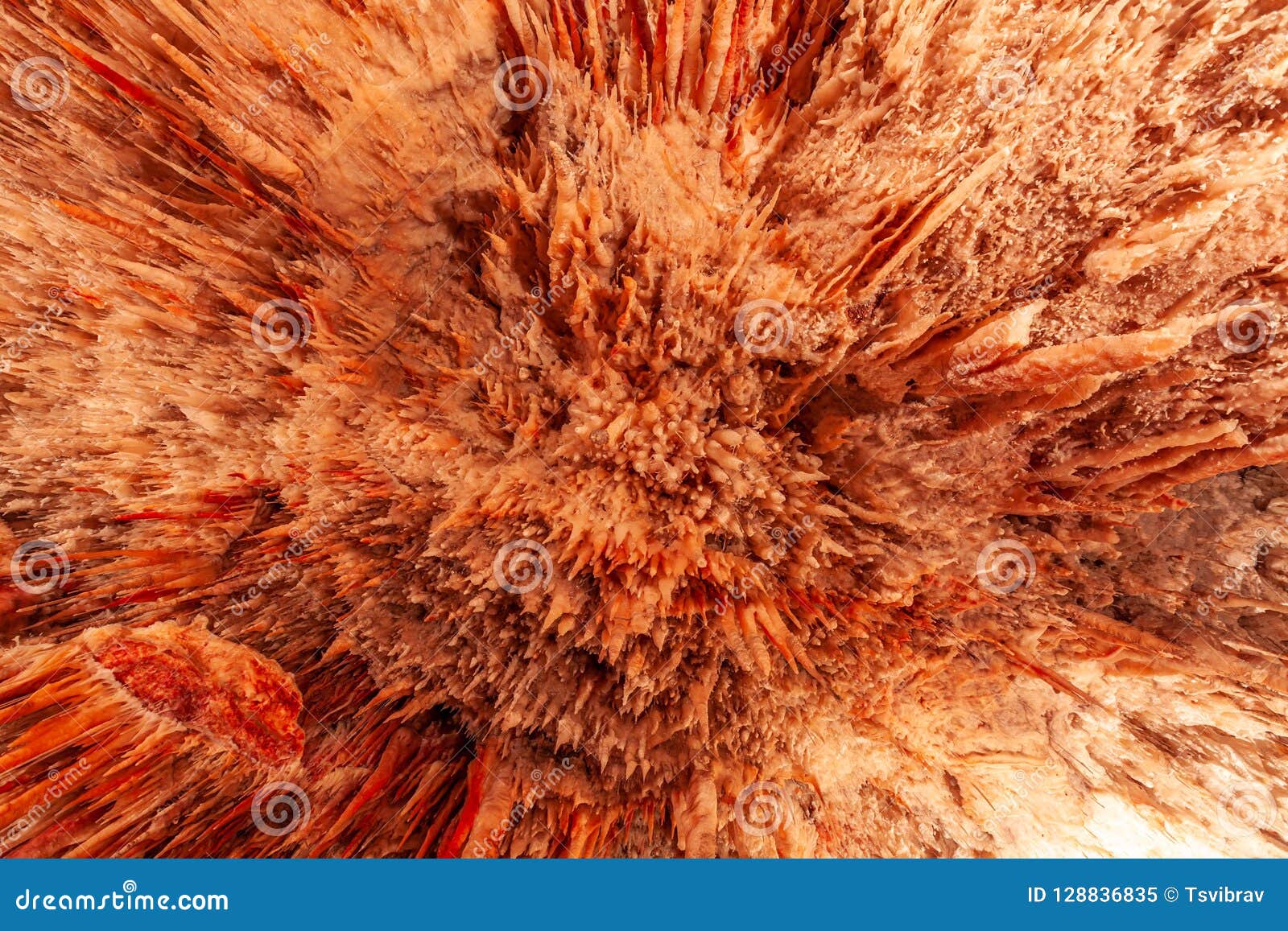 Limestone Cave Ceiling with a Lot of Stalactites. Stock Image - Image ...