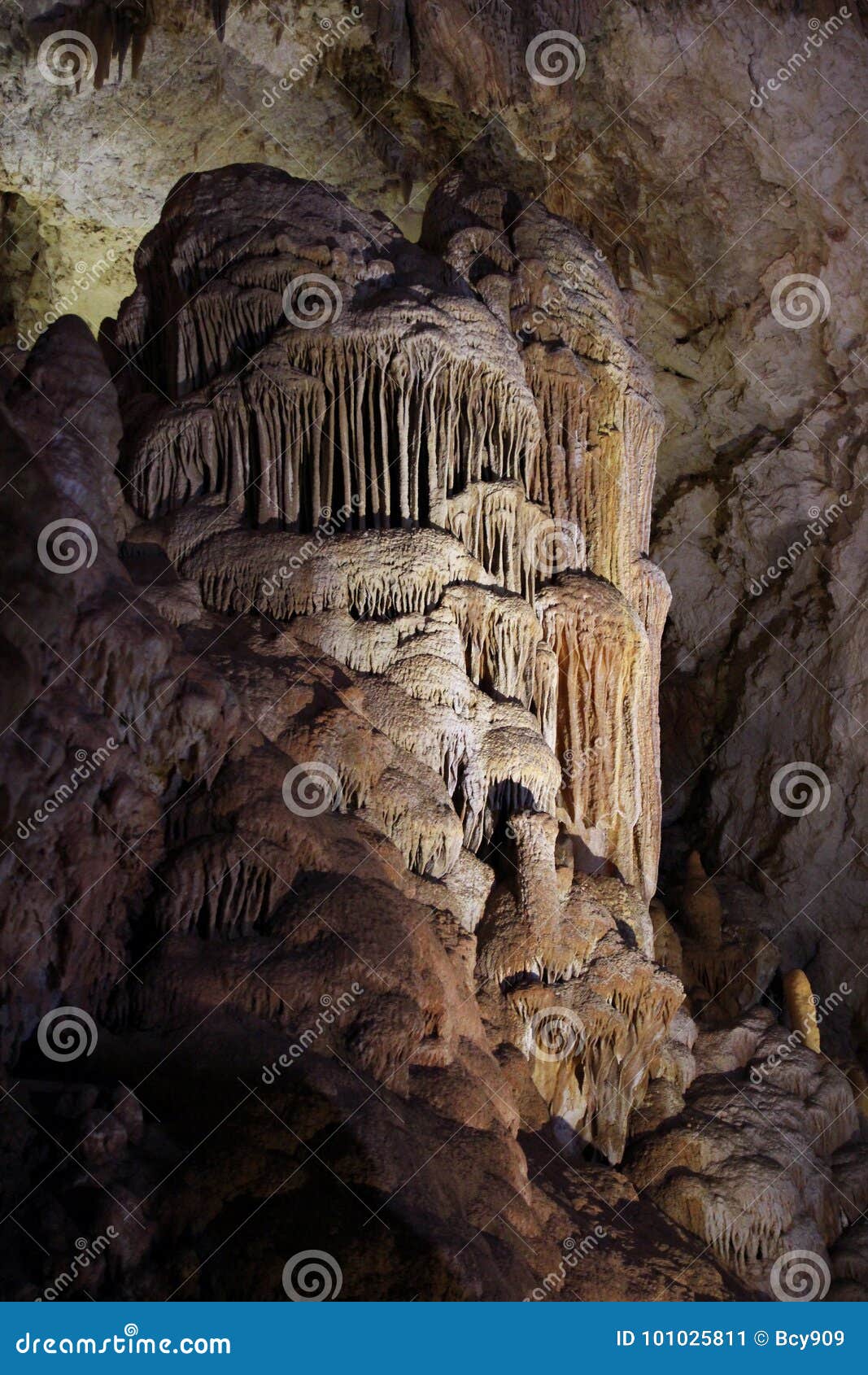 Limestone cave formation stock image. Image of natural - 101025811
