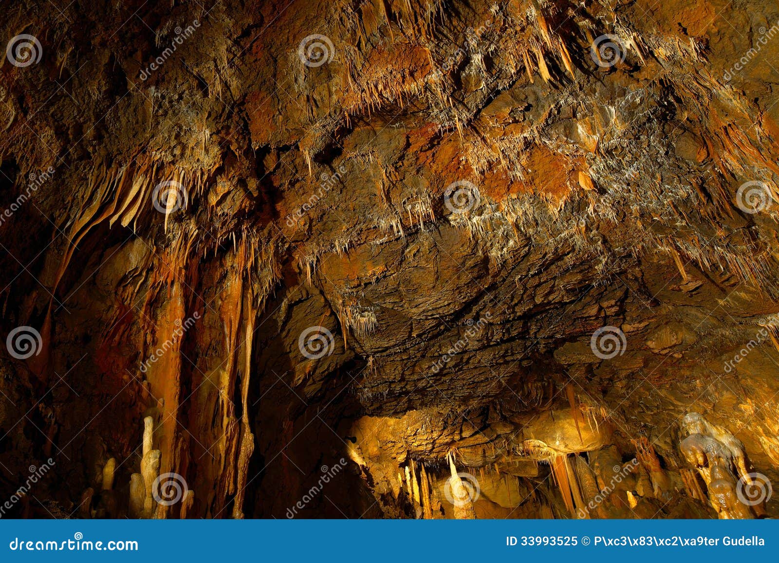 Limestone Cave stock image. Image of mineral, interior - 33993525