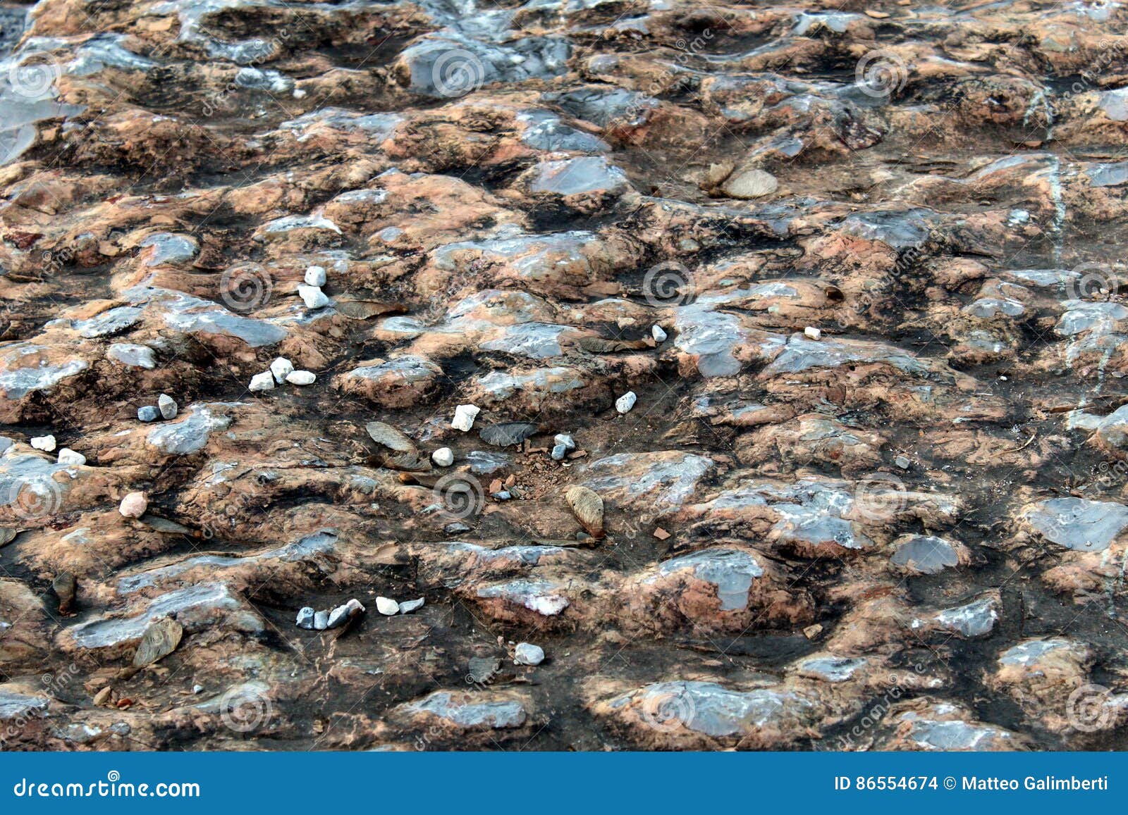 Chert And Limestone Facade. Chert And Limestone Texture On The Building ...