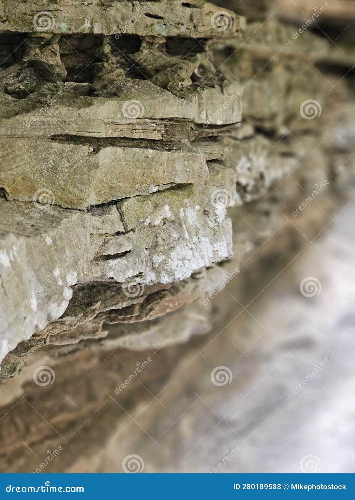 Limestone Cliff of Ausable Chasm Canyon Stock Photo - Image of chasm ...